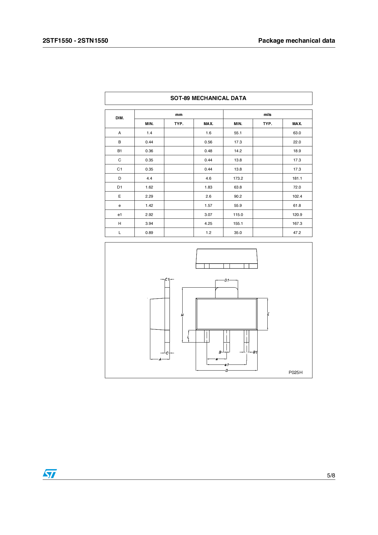 2STN1550_（ST(意法半导体)）2STN1550中文资料_价格_PDF手册-立创电子商城