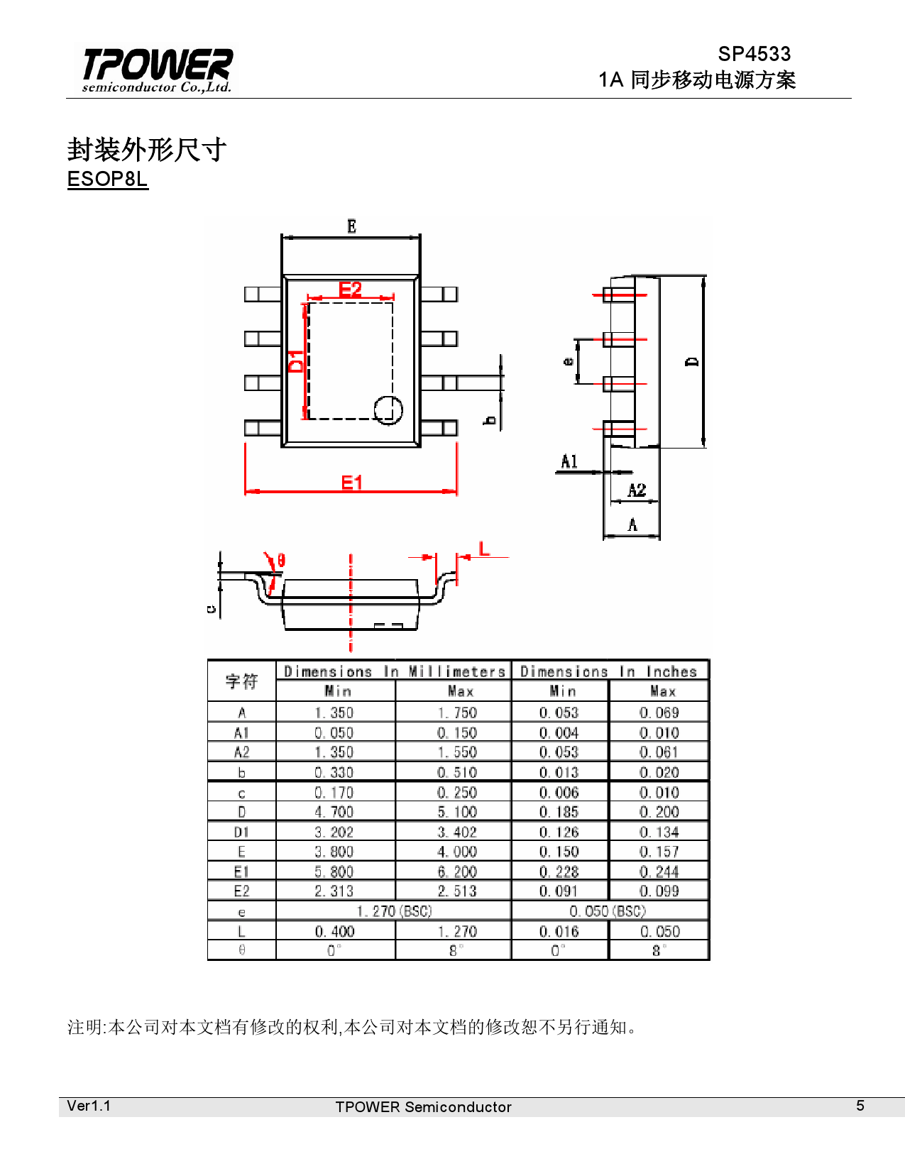 SP4533_（SKYPOWER(天源)）SP4533中文资料_价格_PDF手册-立创电子商城