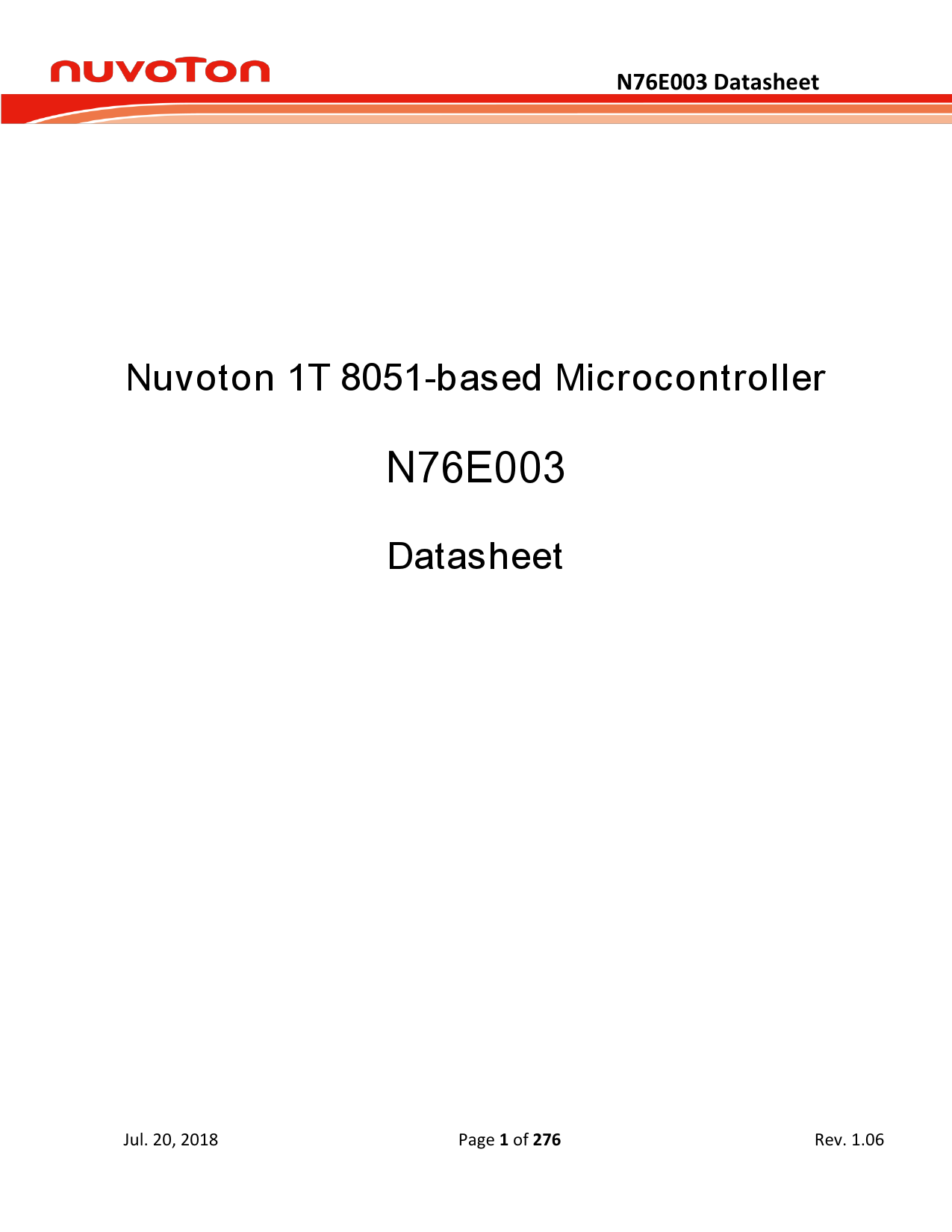 N76E003AT20-T_（NUVOTON(新唐)）N76E003AT20-T中文资料_价格_PDF手册-立创电子商城