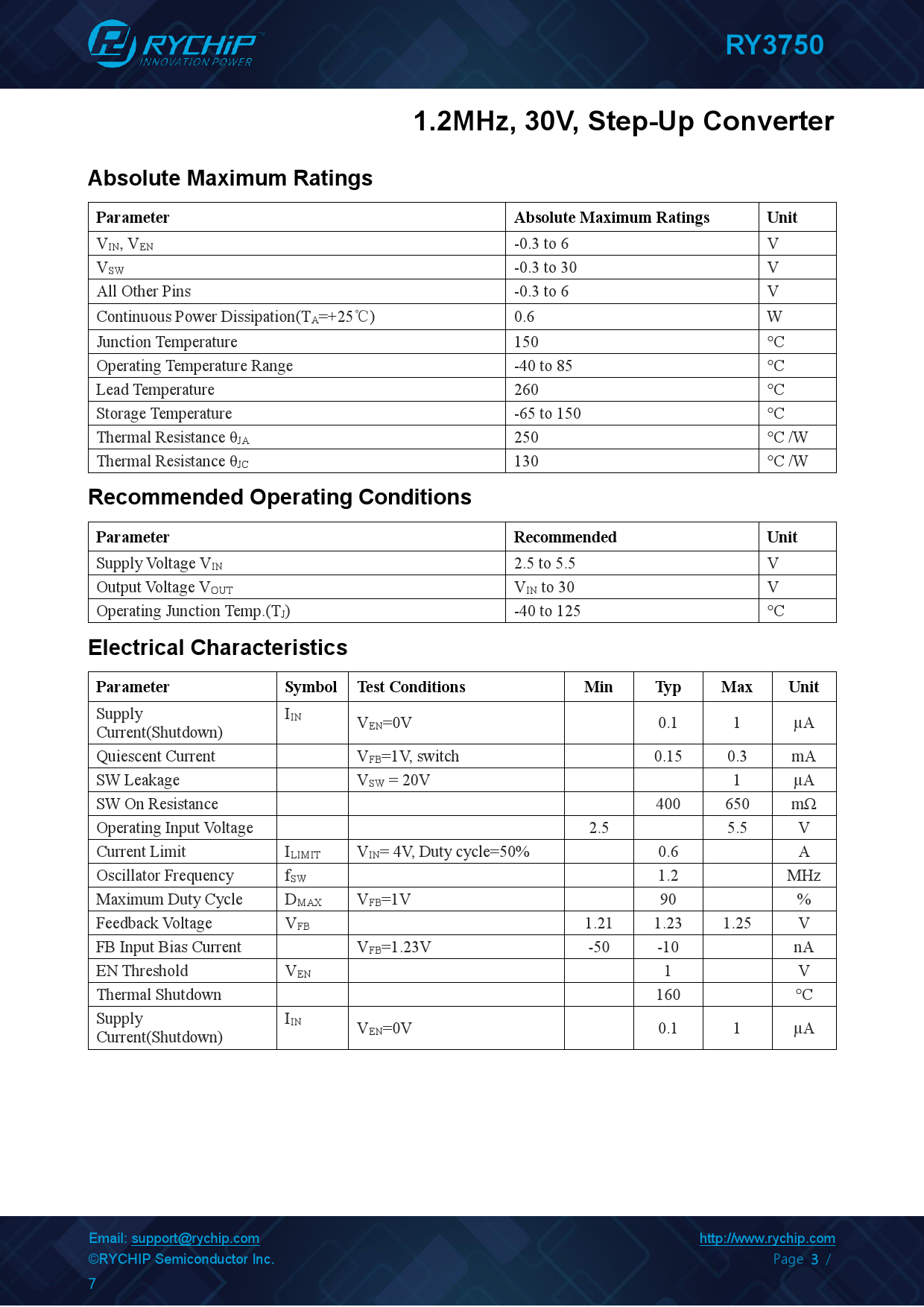 RY3750_（RYCHiP(蕊源)）RY3750中文资料_价格_PDF手册-立创电子商城