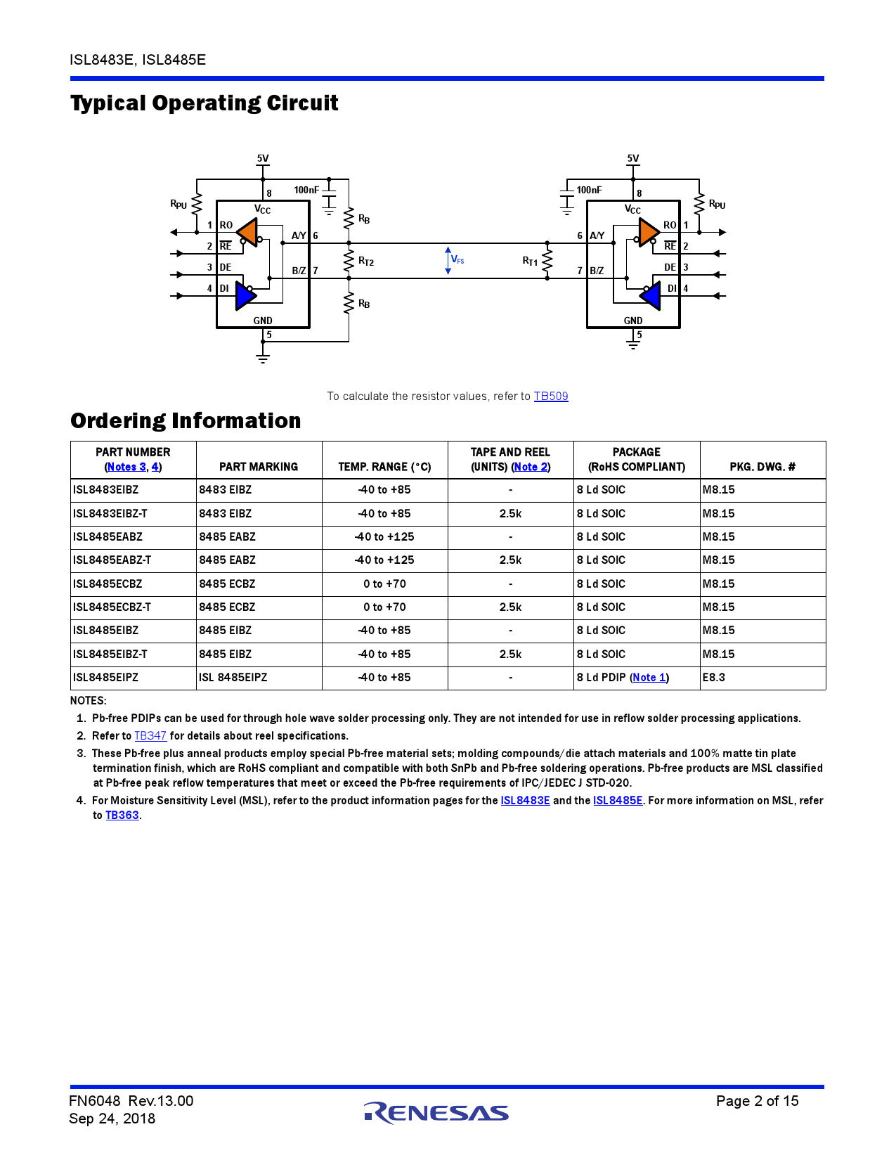 ISL8485EIBZ-T_（RENESAS(瑞萨)/IDT）ISL8485EIBZ-T中文资料_价格_PDF手册-立创电子商城