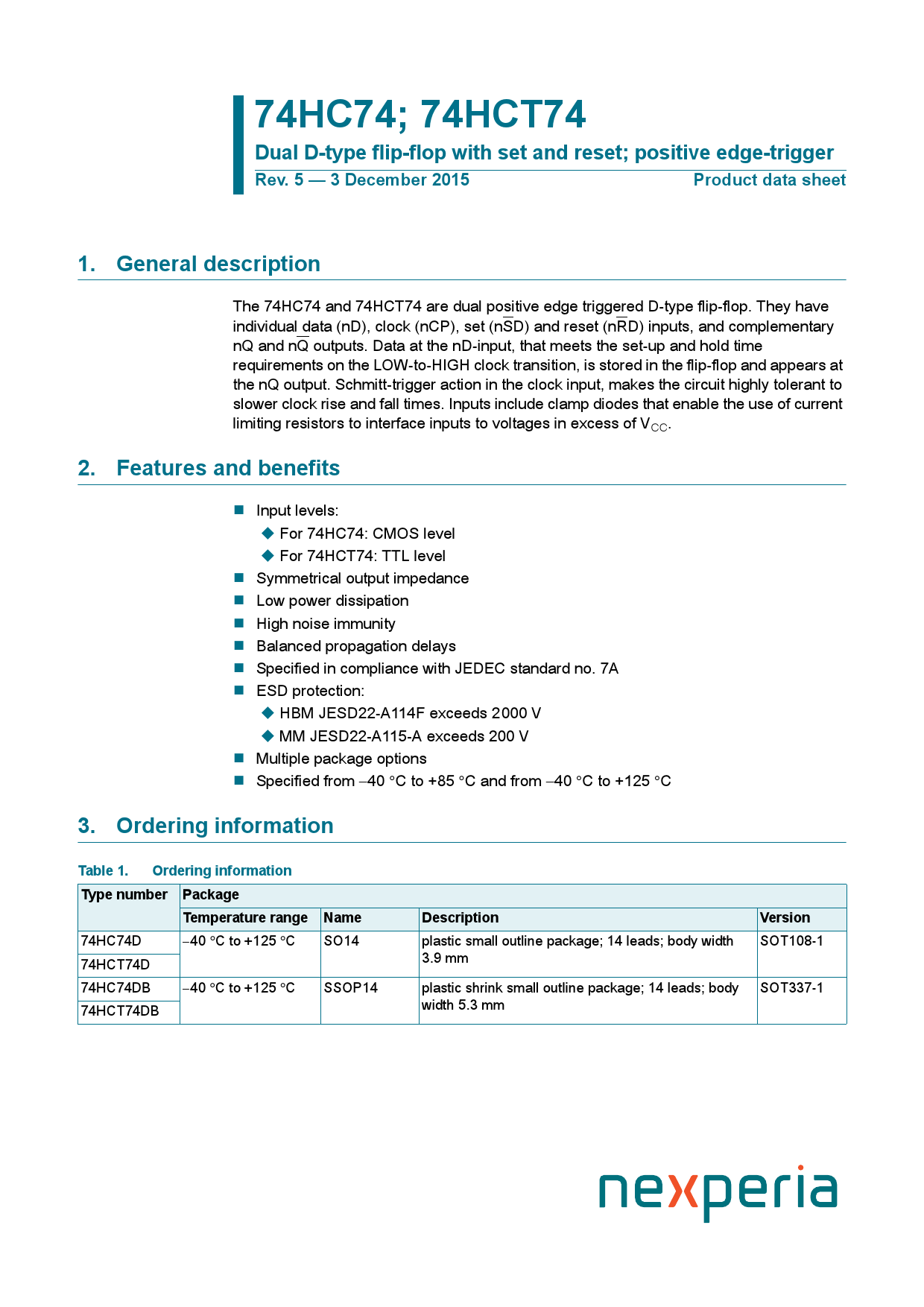 74HC74D,653_（Nexperia(安世)）74HC74D,653中文资料_价格_PDF手册-立创电子商城