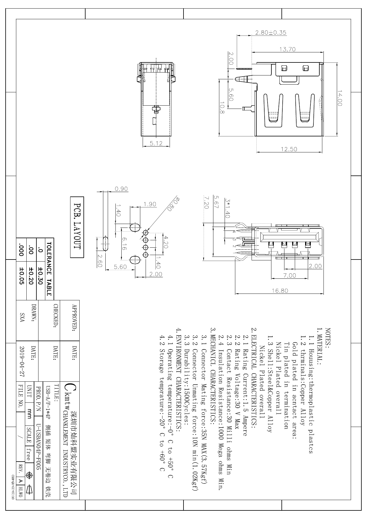 U-USBAN04P-F005_（Ckmtw(灿科盟)）U-USBAN04P-F005中文资料_价格_PDF手册-立创电子商城