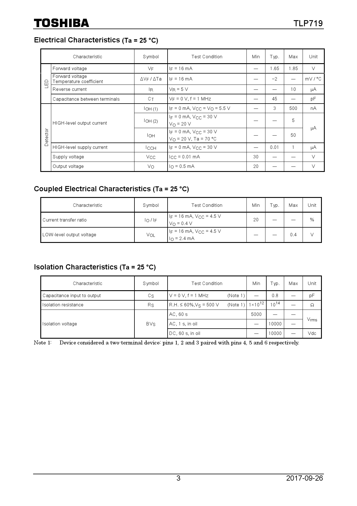 TLP719(D4-TP,F)_（TOSHIBA(东芝)）TLP719(D4-TP,F)中文资料_价格_PDF手册-立创电子商城