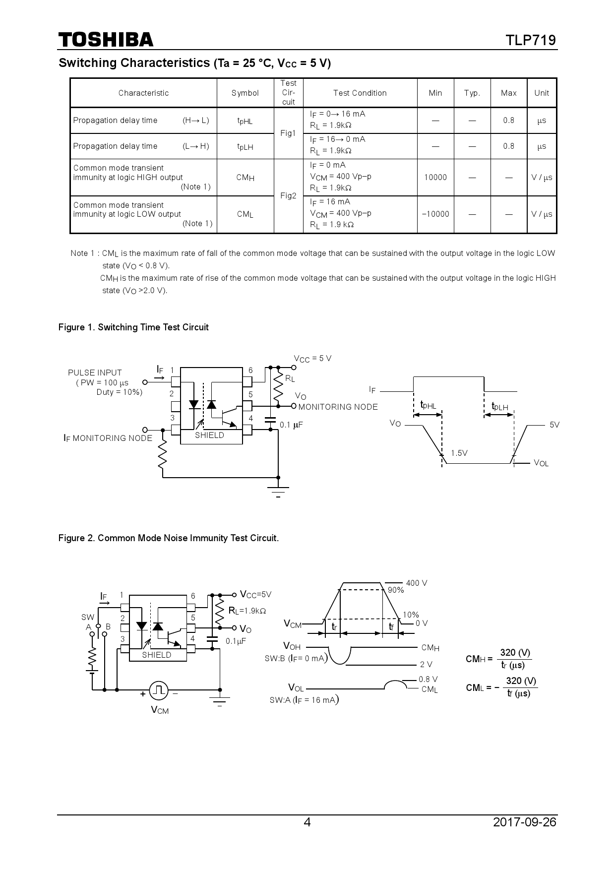 TLP719(D4-TP,F)_（TOSHIBA(东芝)）TLP719(D4-TP,F)中文资料_价格_PDF手册-立创电子商城