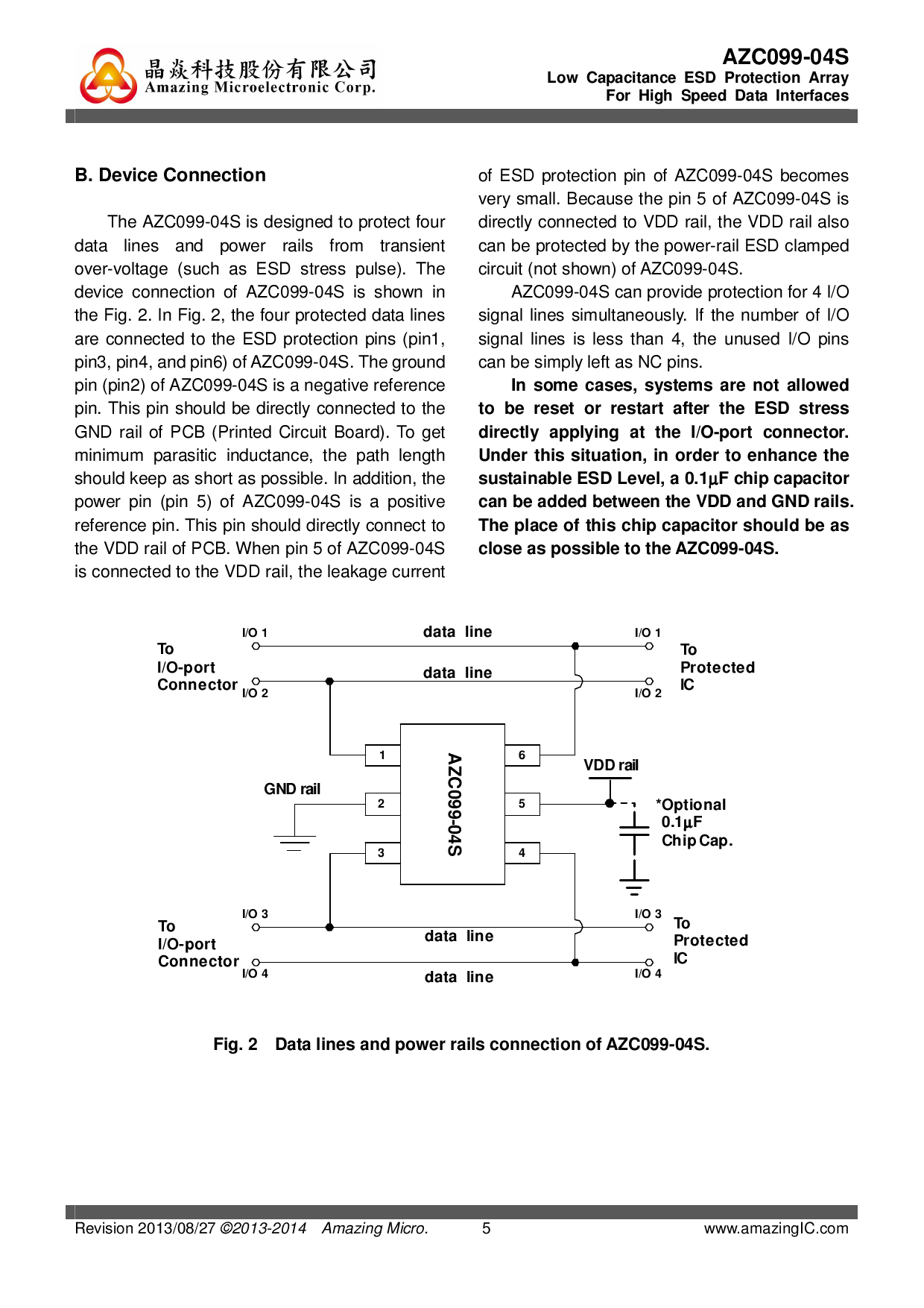AZC099-04S.R7G_（AMAZING(晶焱)）AZC099-04S.R7G中文资料_价格_PDF手册-立创电子商城