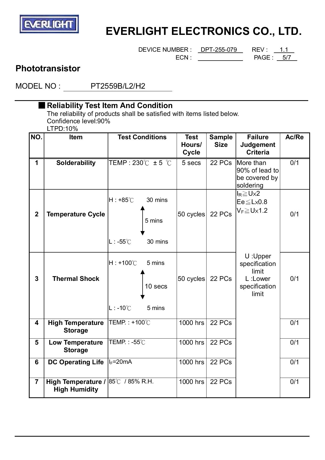 PT2559B/L2/H2(A5)_（EVERLIGHT(亿光)）PT2559B/L2/H2(A5)中文资料_价格_PDF手册-立创电子商城