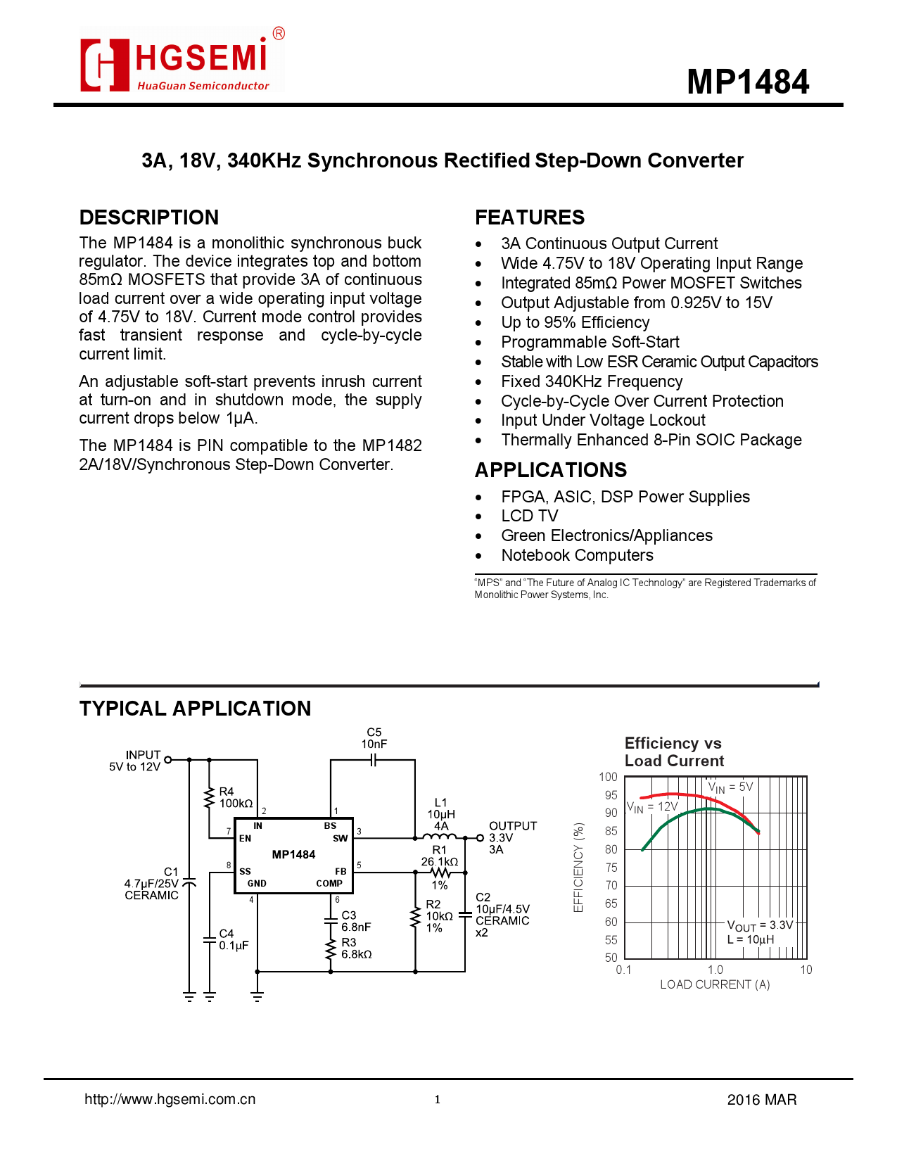 MP1484M/TR_（HGSEMI(华冠)）MP1484M/TR中文资料_价格_PDF手册-立创电子商城