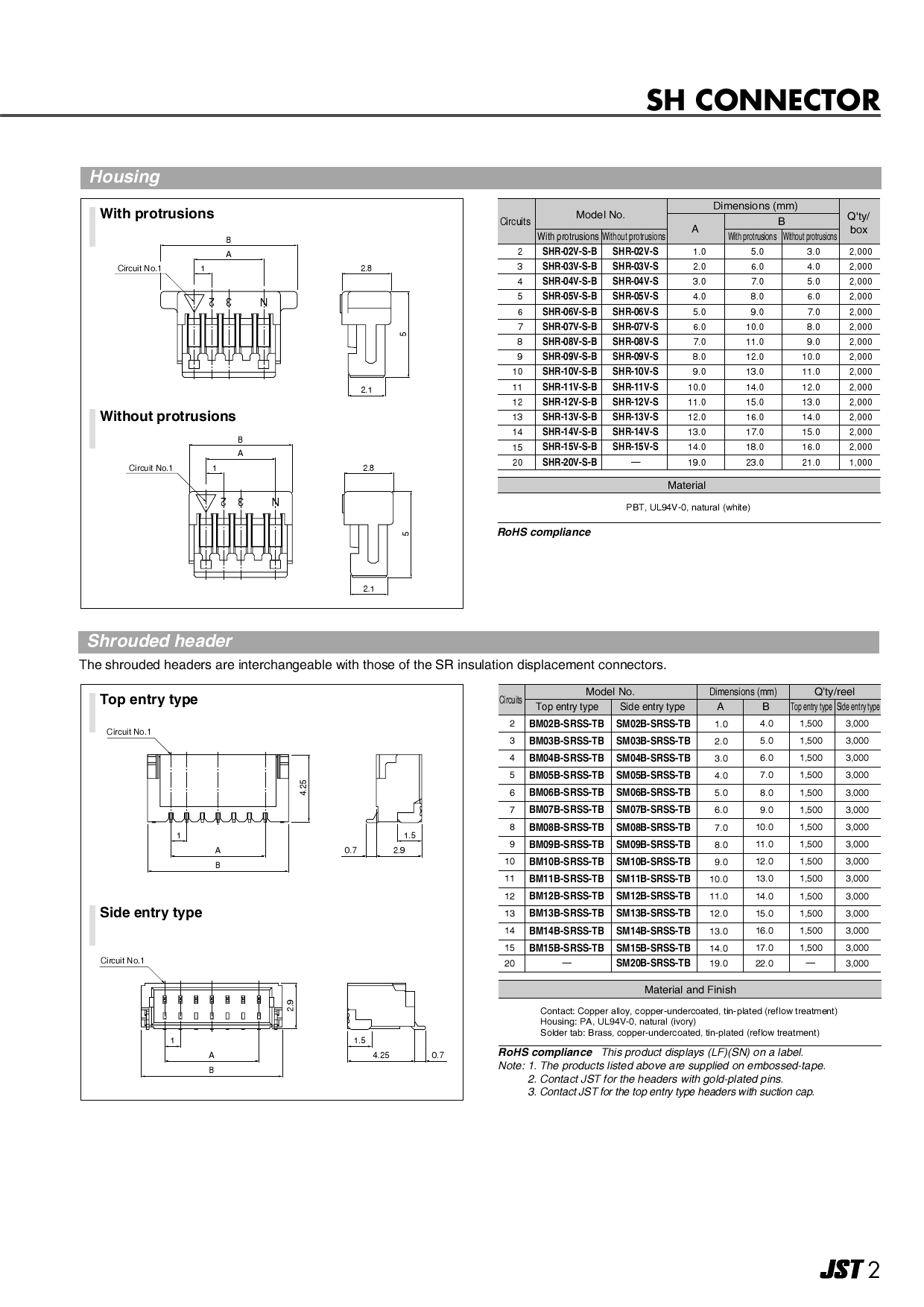 SHR-15V-S-B_（JST）SHR-15V-S-B中文资料_价格_PDF手册-立创电子商城