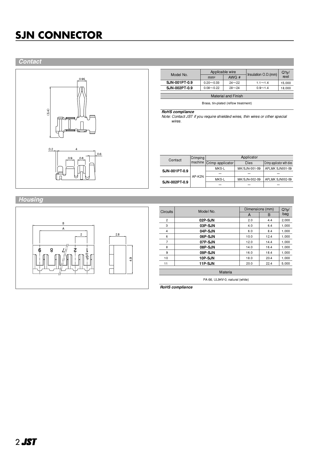 10P-SJN_（JST）10P-SJN中文资料_价格_PDF手册-立创电子商城