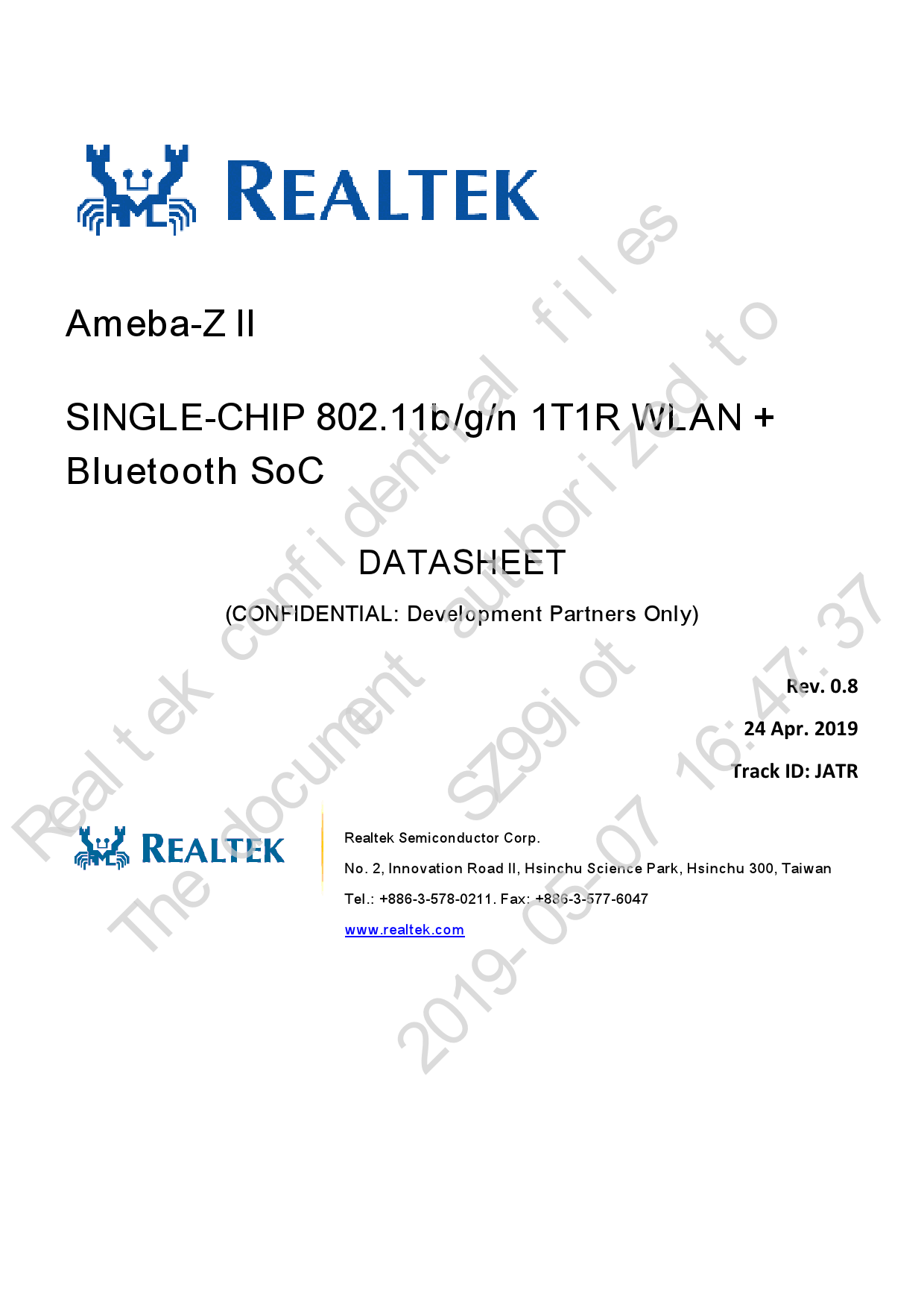 RTL8720CF_（REALTEK(瑞昱)）RTL8720CF中文资料_价格_PDF手册-立创电子商城