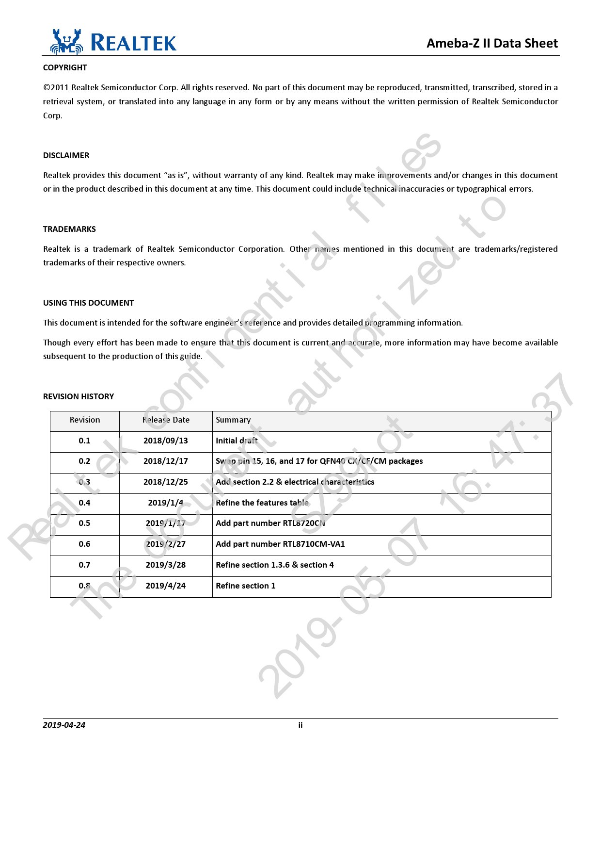 RTL8720CF_（REALTEK(瑞昱)）RTL8720CF中文资料_价格_PDF手册-立创电子商城
