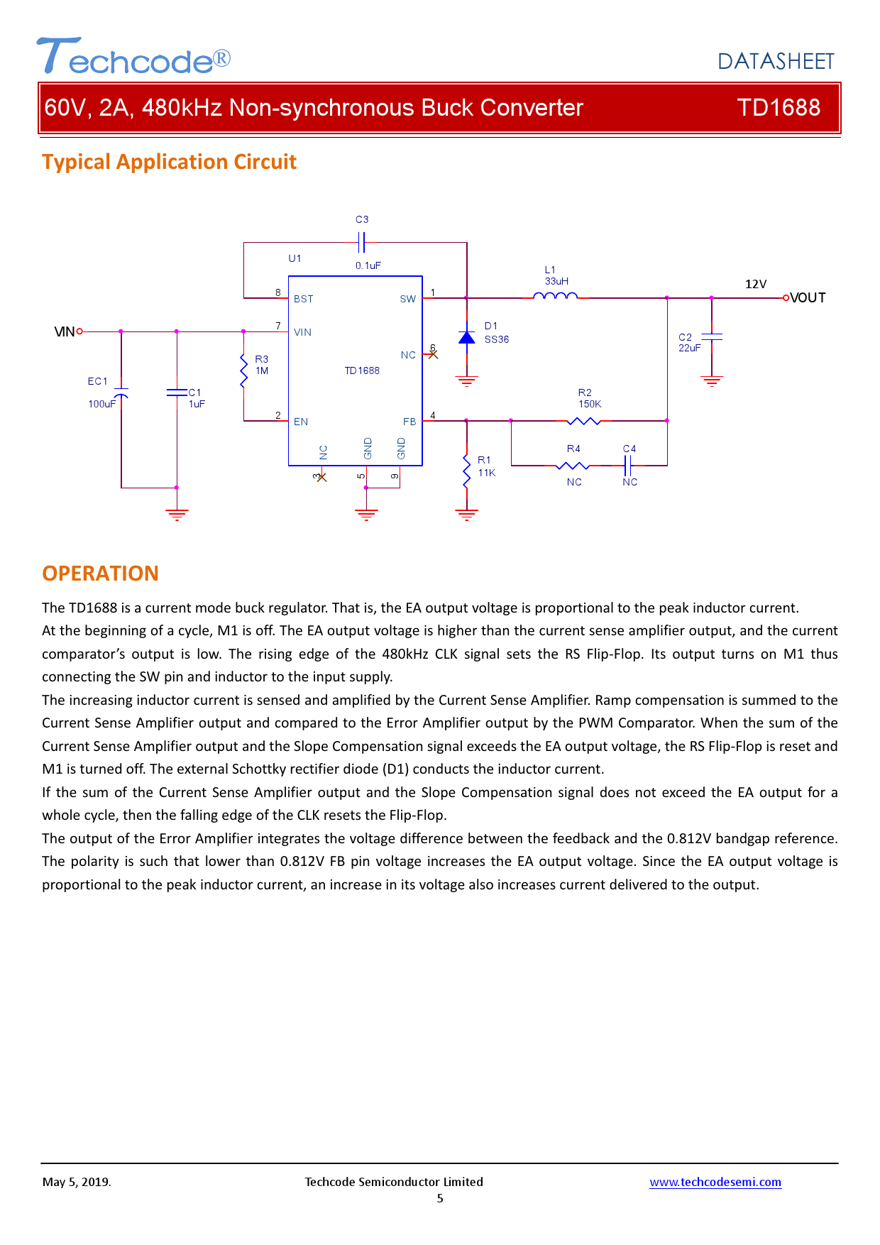 TD1688_（Techcode(泰德)）TD1688中文资料_价格_PDF手册-立创电子商城