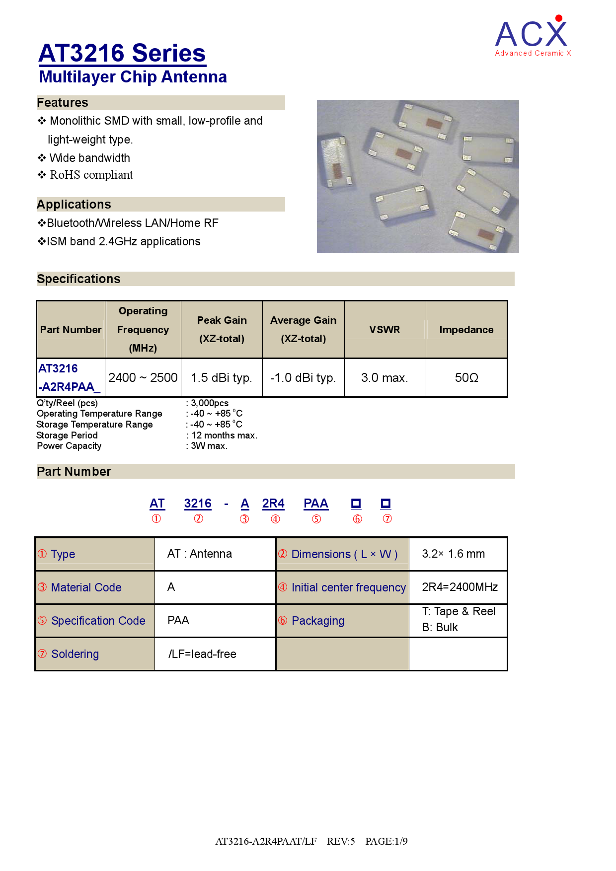 AT3216-A2R4PAAT/LF_（ACX(璟德)）AT3216-A2R4PAAT/LF中文资料_价格_PDF手册-立创电子商城