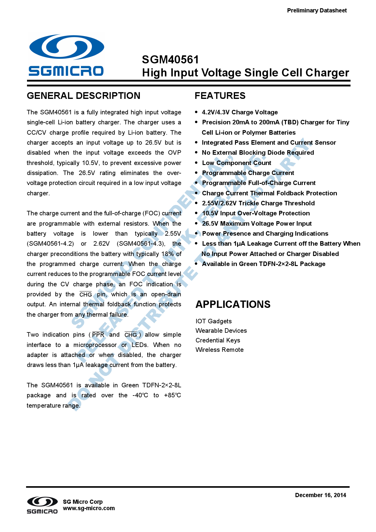 SGM40561-4.2YTDE8G/TR_（SGMICRO(圣邦微)）SGM40561-4.2YTDE8G/TR中文资料_价格_PDF手册-立创电子商城