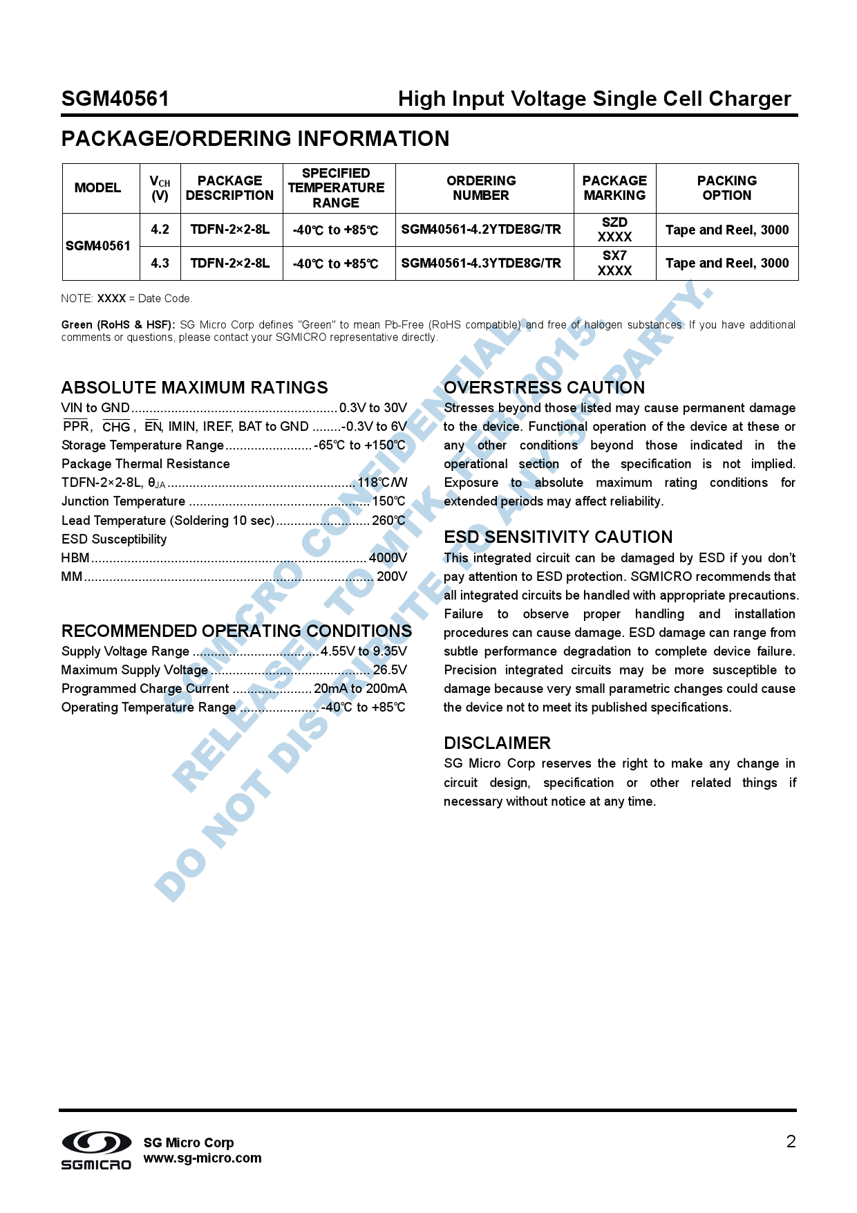 SGM40561-4.2YTDE8G/TR_（SGMICRO(圣邦微)）SGM40561-4.2YTDE8G/TR中文资料_价格_PDF手册-立创电子商城