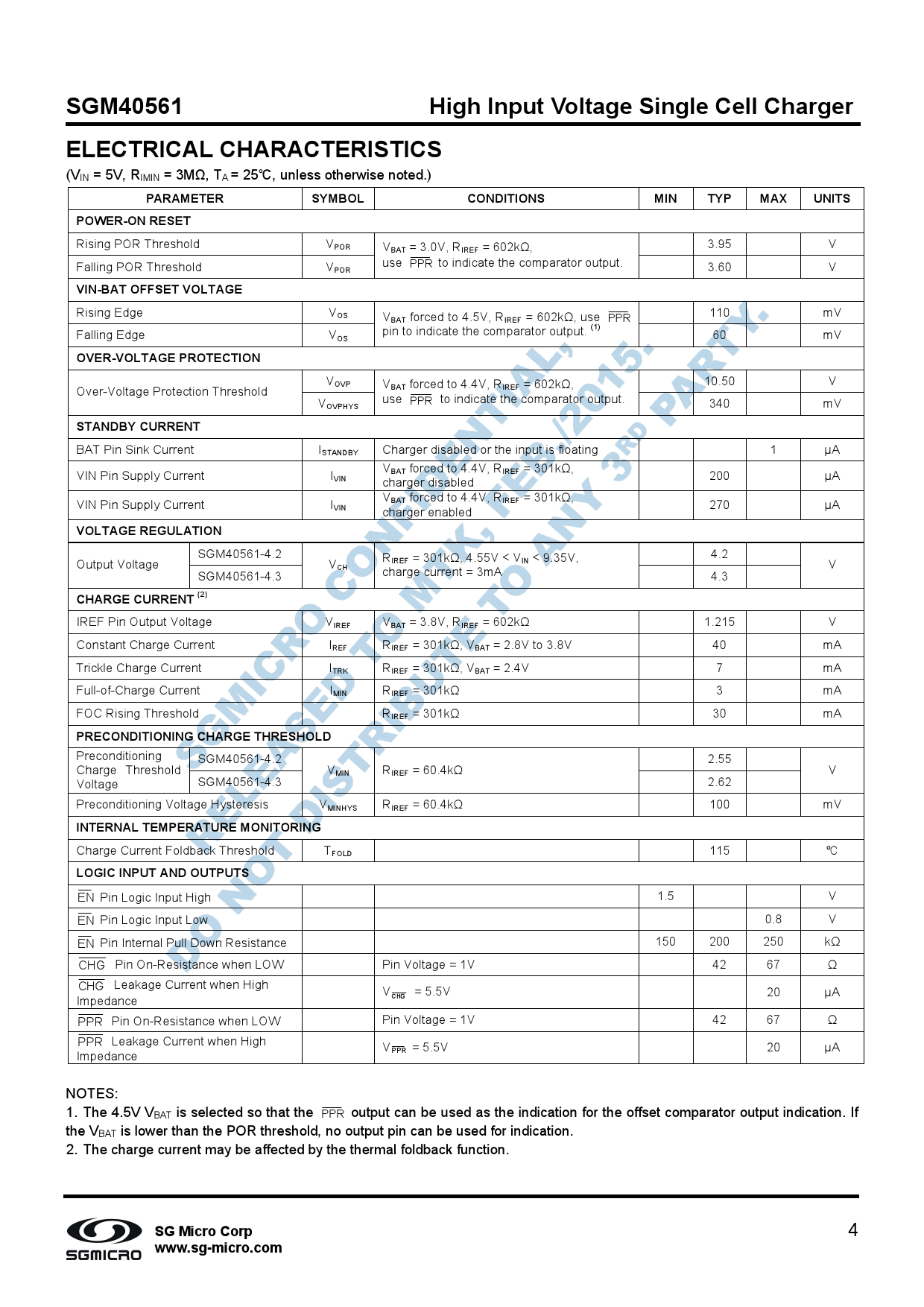 SGM40561-4.2YTDE8G/TR_（SGMICRO(圣邦微)）SGM40561-4.2YTDE8G/TR中文资料_价格_PDF手册-立创电子商城