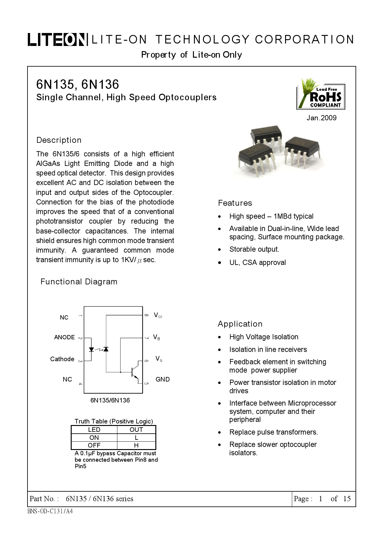 6N136_（EVERLIGHT(亿光)）6N136中文资料_价格_PDF手册-立创电子商城