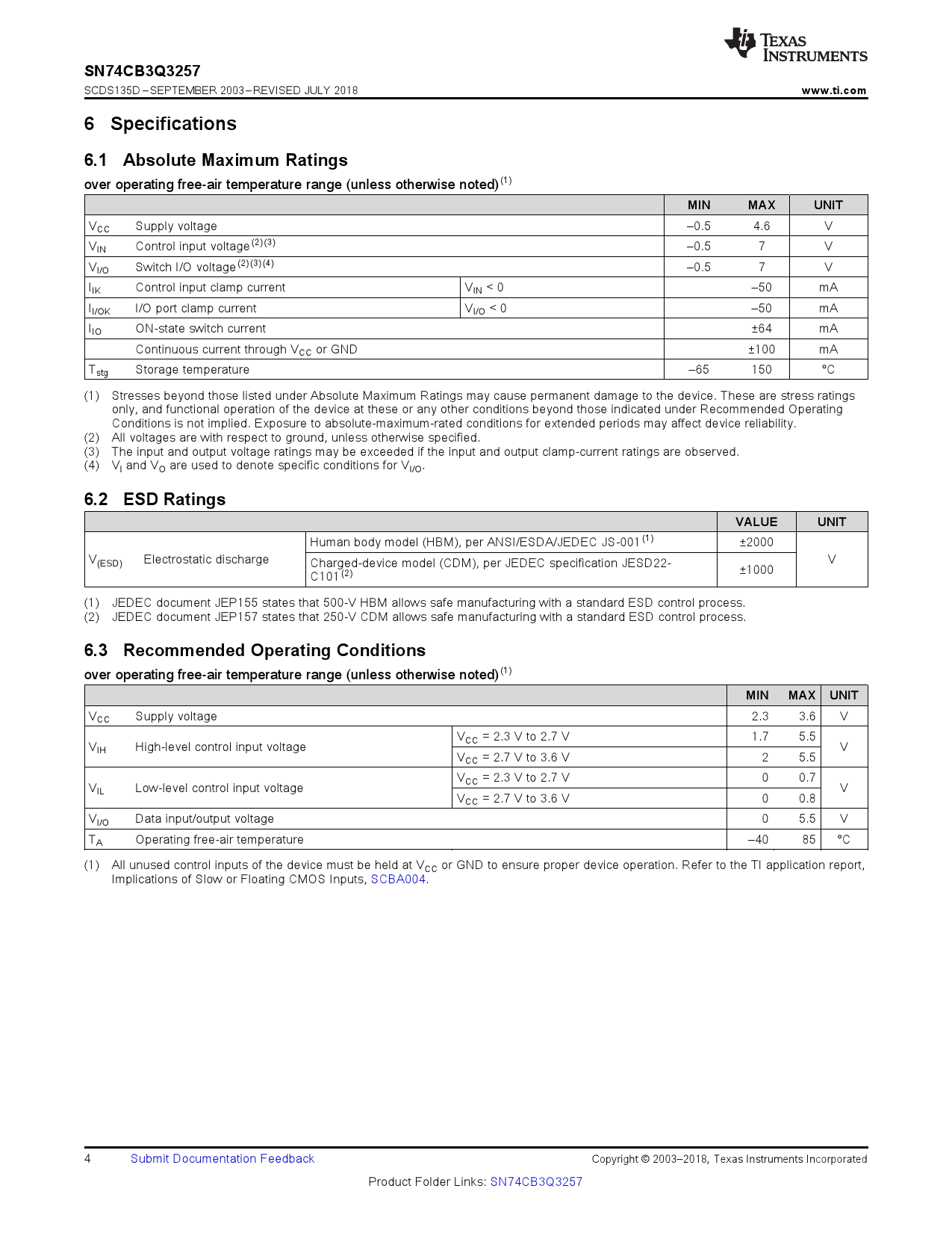 SN74CB3Q3257PWR_（TI(德州仪器)）SN74CB3Q3257PWR中文资料_价格_PDF手册-立创电子商城