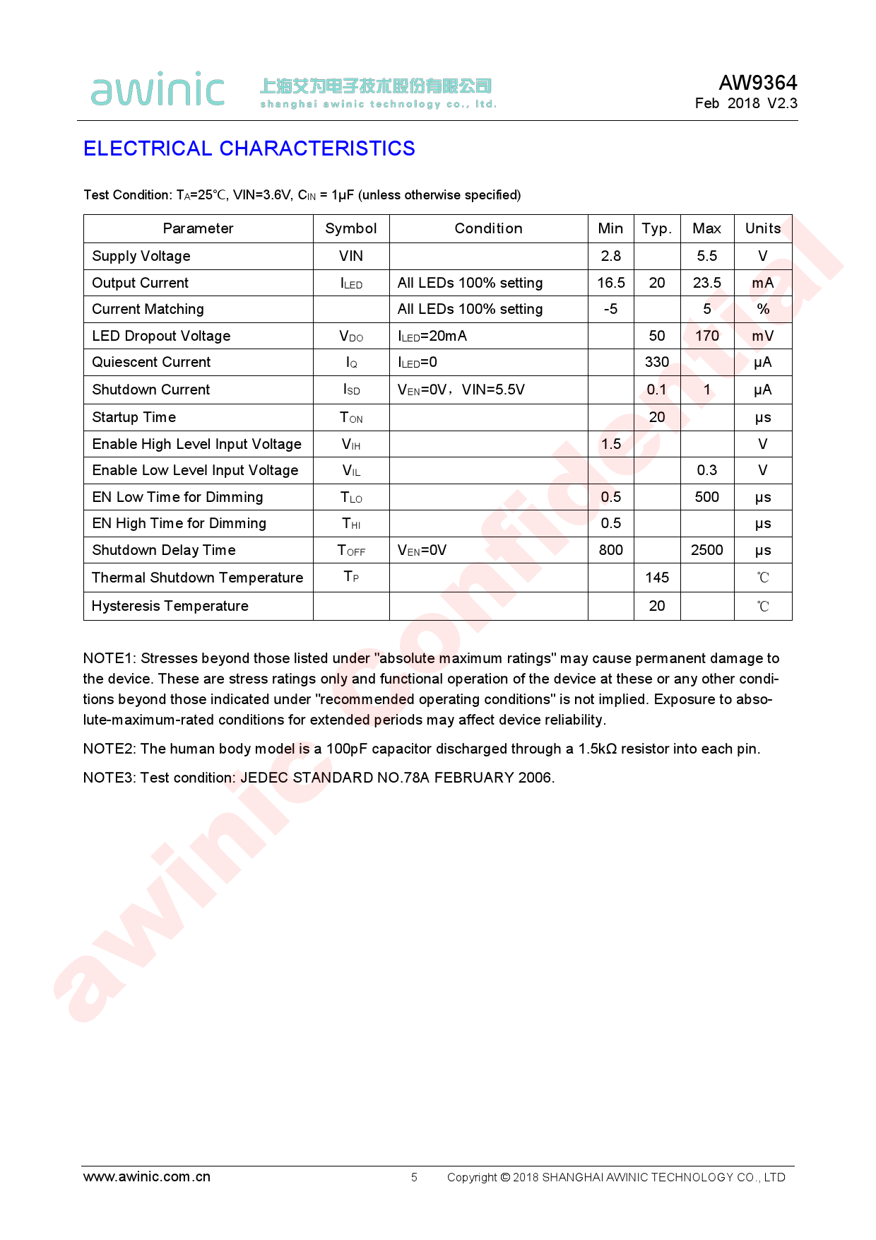 AW9364DNR_（AWINIC(艾为)）AW9364DNR中文资料_价格_PDF手册-立创电子商城