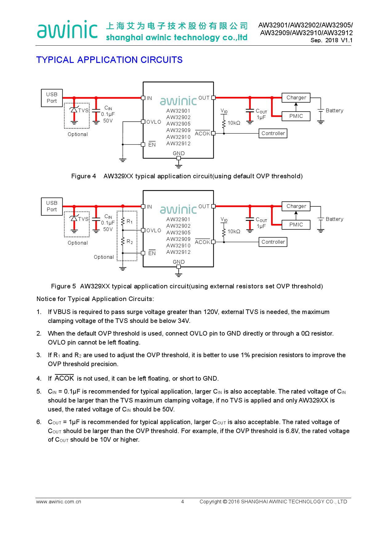 AW32905FCR_（AWINIC(艾为)）AW32905FCR中文资料_价格_PDF手册-立创电子商城