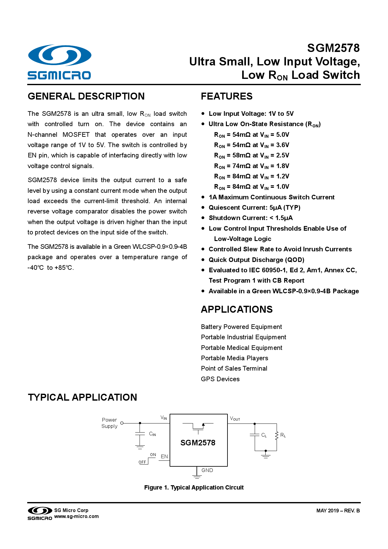 SGM2578YG/TR_（SGMICRO(圣邦微)）SGM2578YG/TR中文资料_价格_PDF手册-立创电子商城