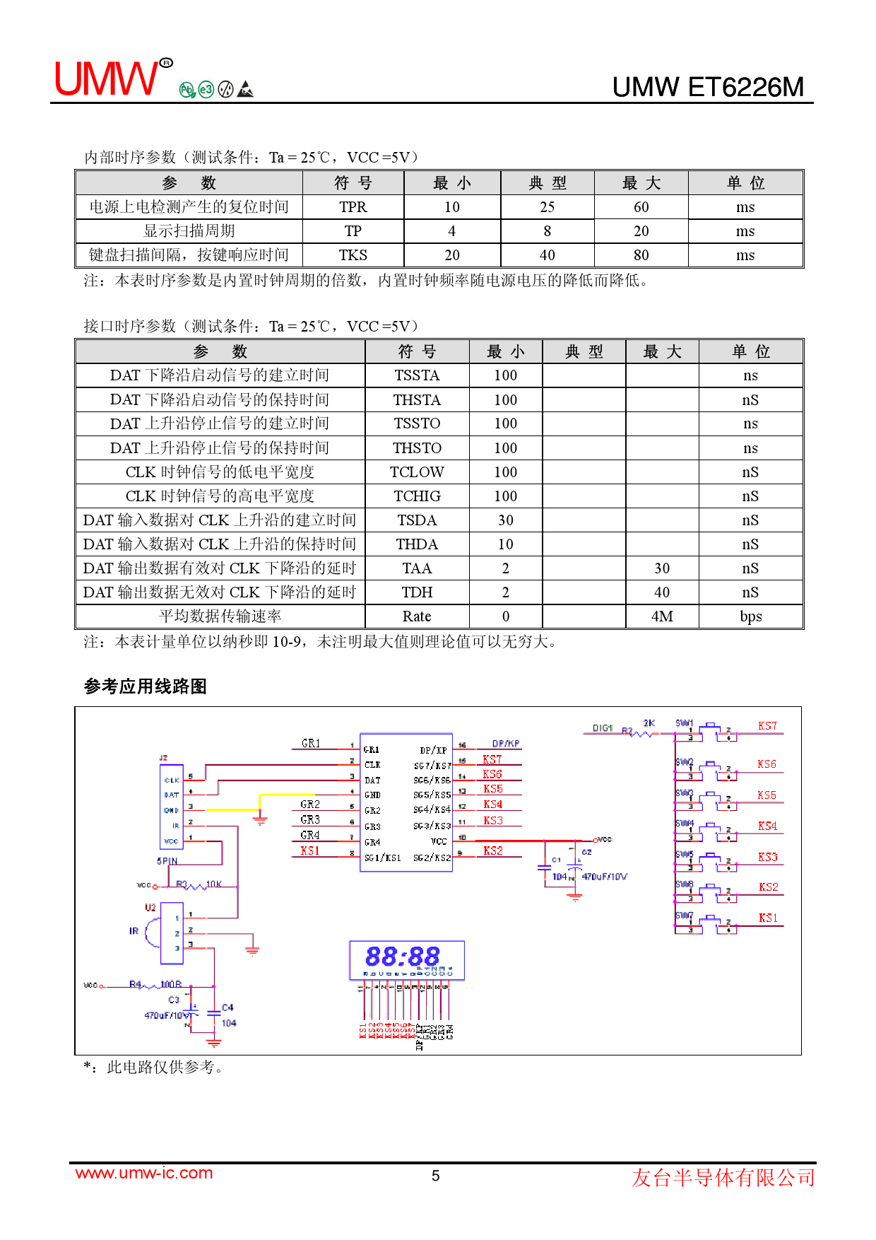 ET6226M_（UMW(广东友台半导体)）ET6226M中文资料_价格_PDF手册-立创电子商城