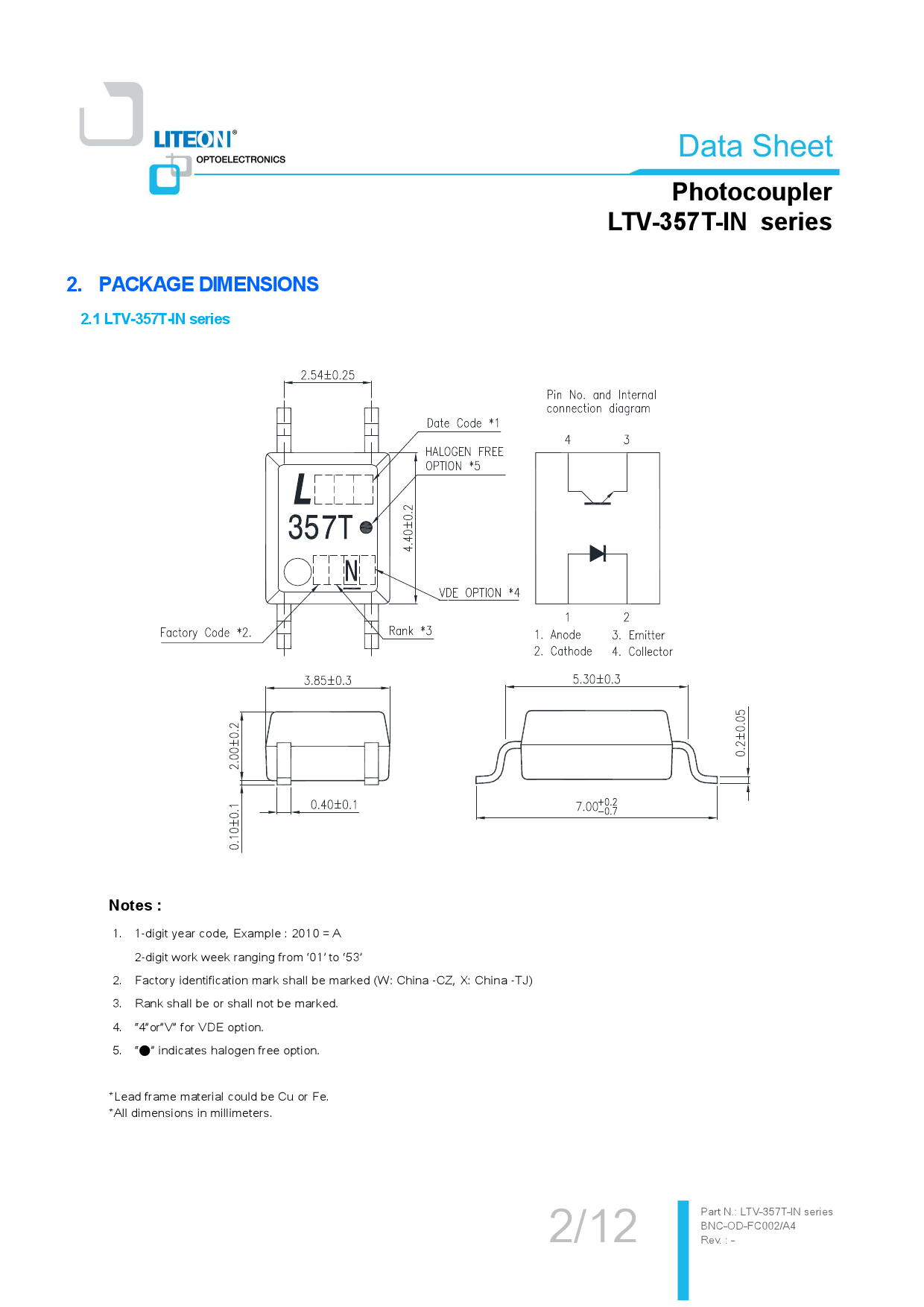 LTV-357T-B-IN_（LITEON(光宝)）LTV-357T-B-IN中文资料_价格_PDF手册-立创电子商城