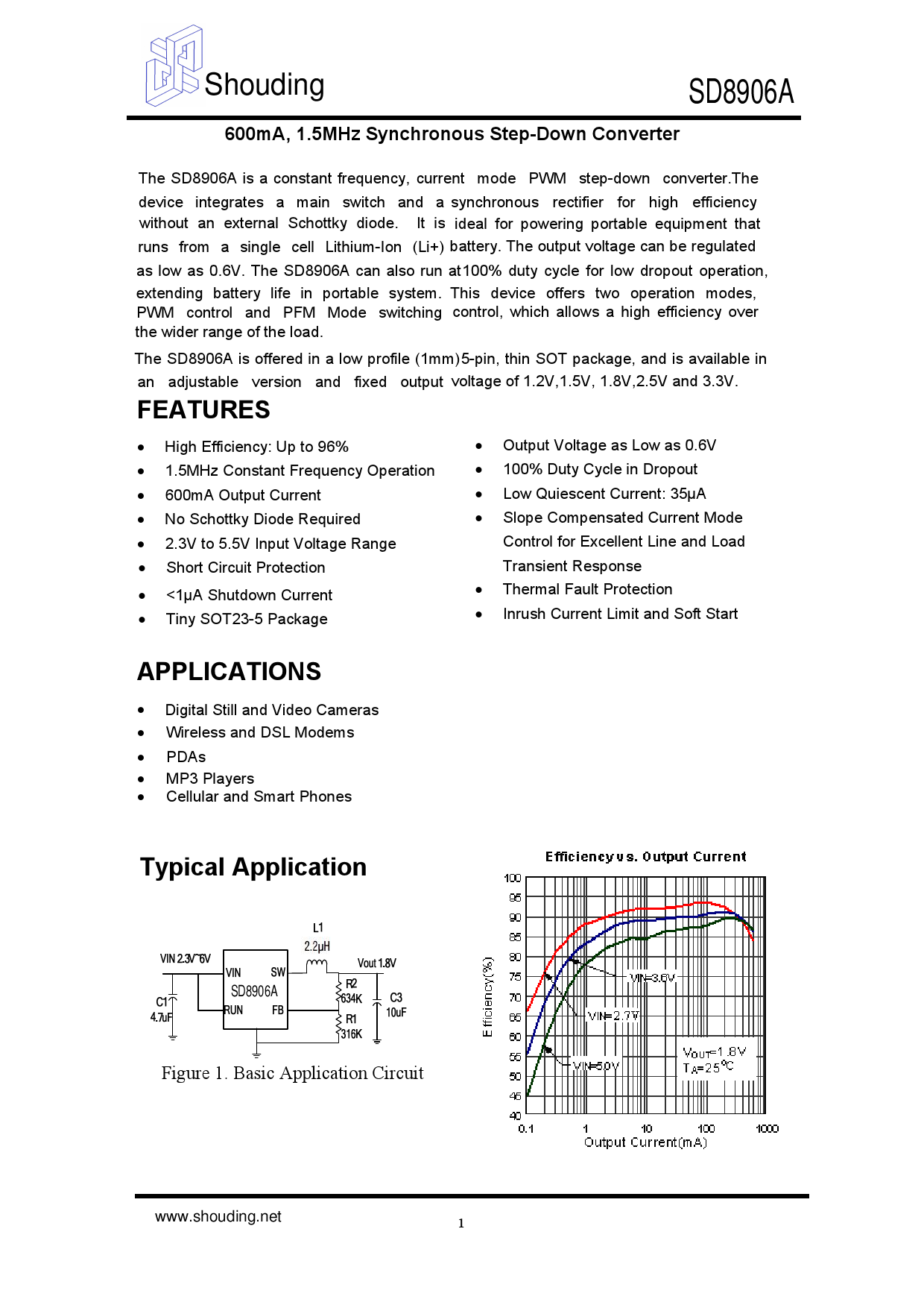 SD8906A_（SHOUDING(首鼎半导体)）SD8906A中文资料_价格_PDF手册-立创电子商城