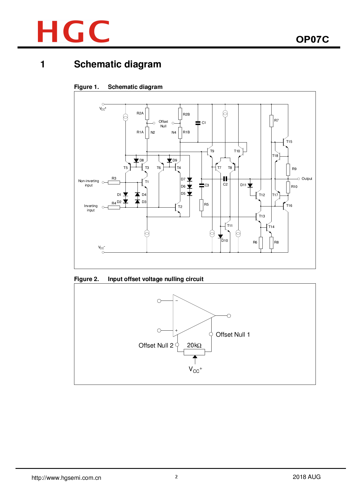 OP07C/TR_（HGC(华冠)）OP07C/TR中文资料_价格_PDF手册-立创电子商城