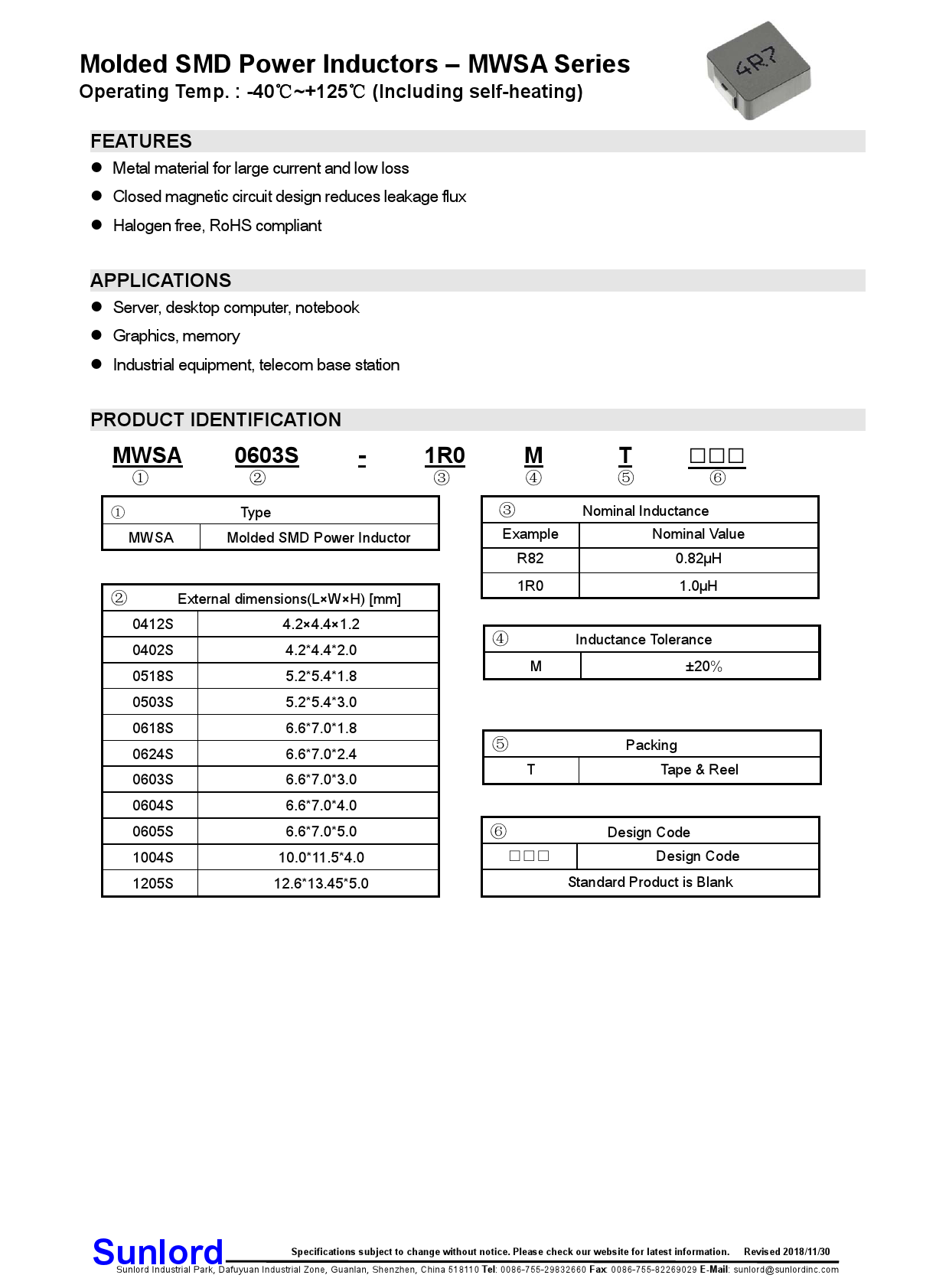 MWSA0603S-R47MT_（Sunlord(顺络)）MWSA0603S-R47MT中文资料_价格_PDF手册-立创电子商城