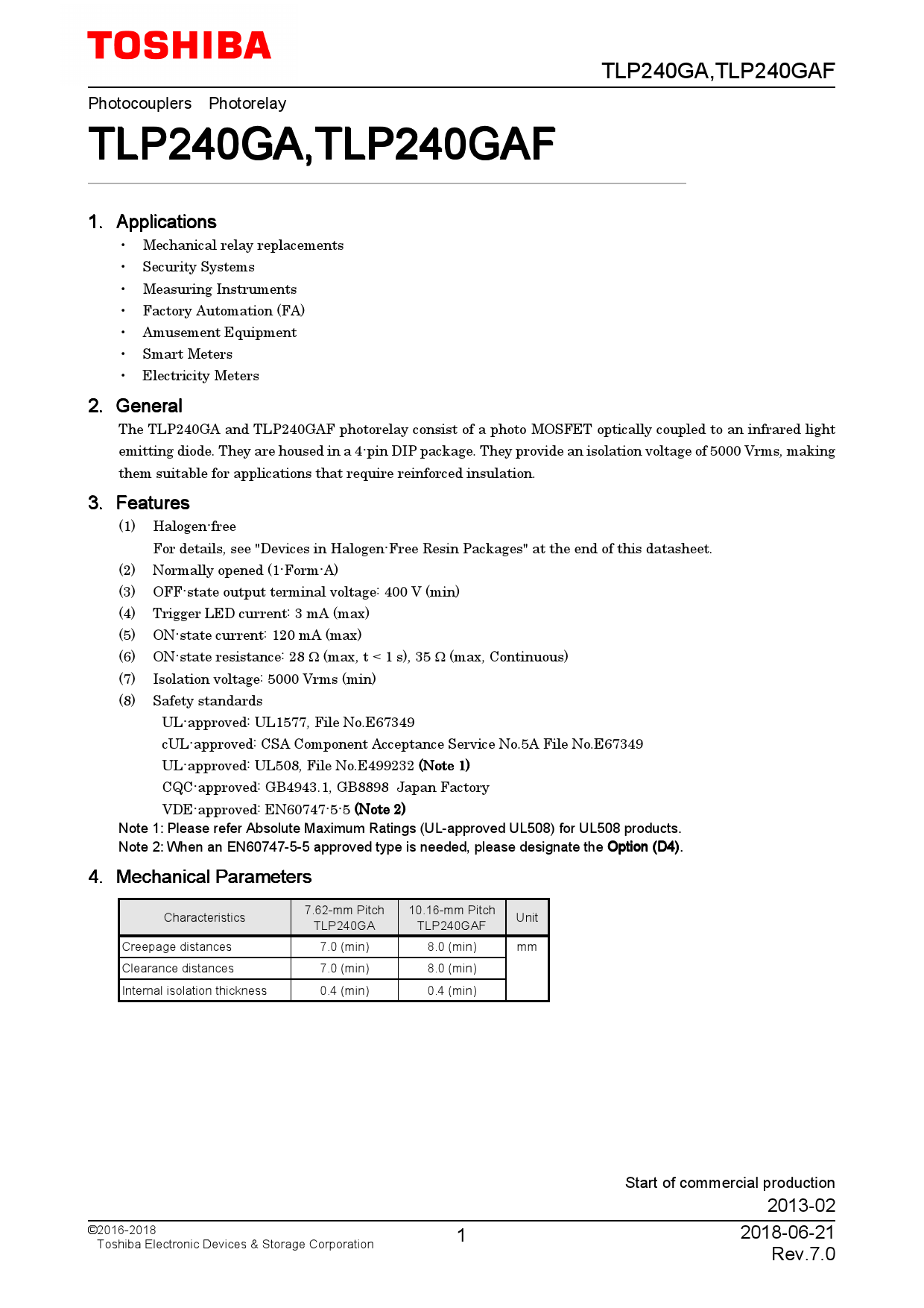 TLP240GA(TP1,F(O_（TOSHIBA(东芝)）TLP240GA(TP1,F(O中文资料_价格_PDF手册-立创电子商城