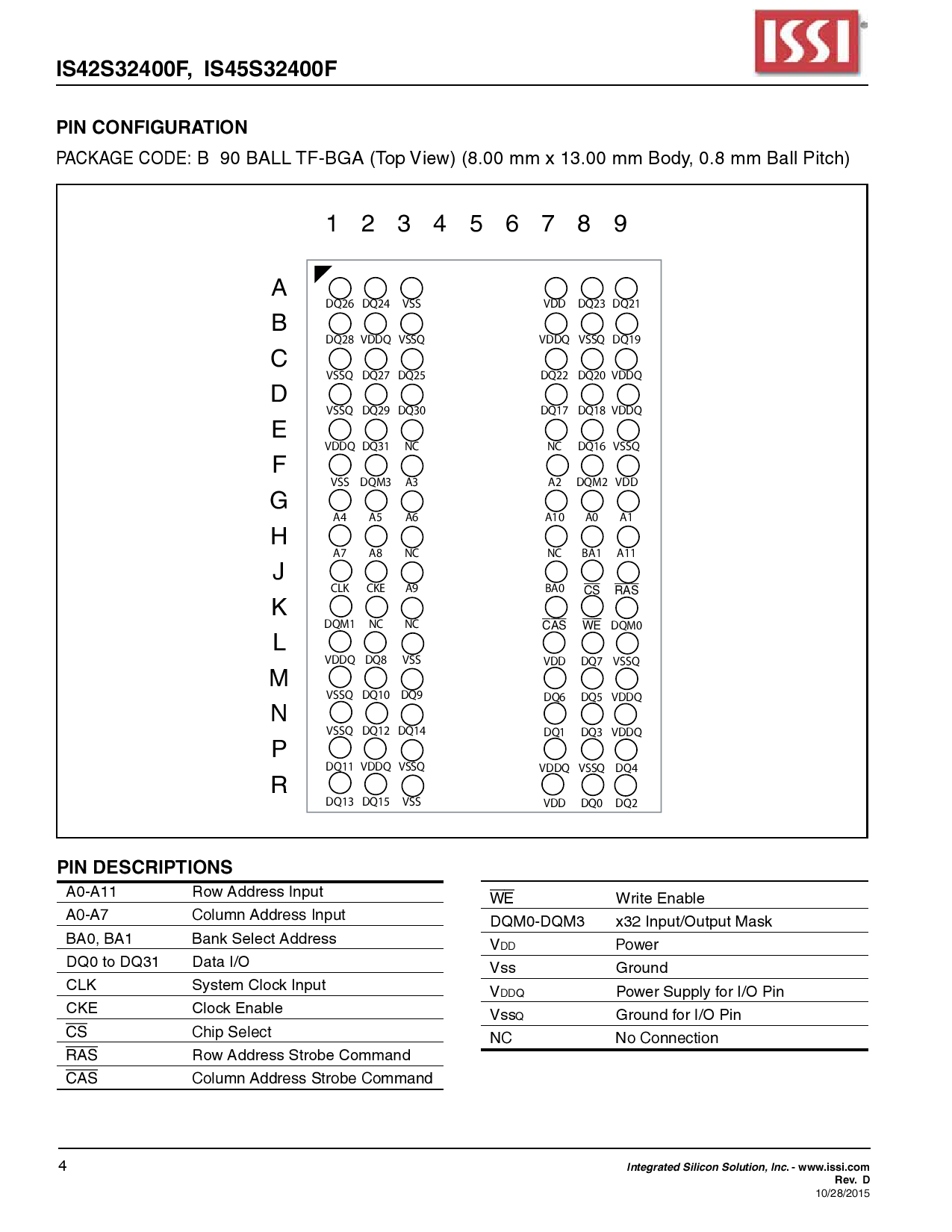 IS42S32400F-6BLI_（ISSI(美国芯成)）IS42S32400F-6BLI中文资料_价格_PDF手册-立创电子商城