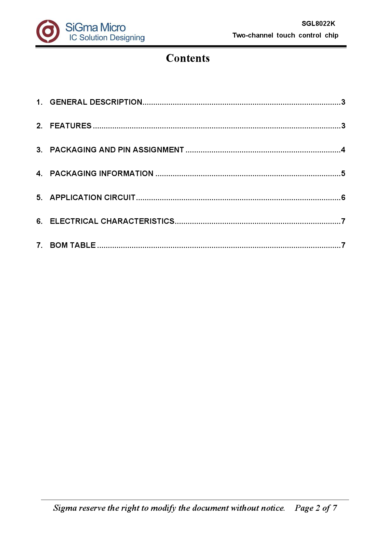 SGL8022K_（SIGMA希格玛）SGL8022K中文资料_价格_PDF手册-立创电子商城