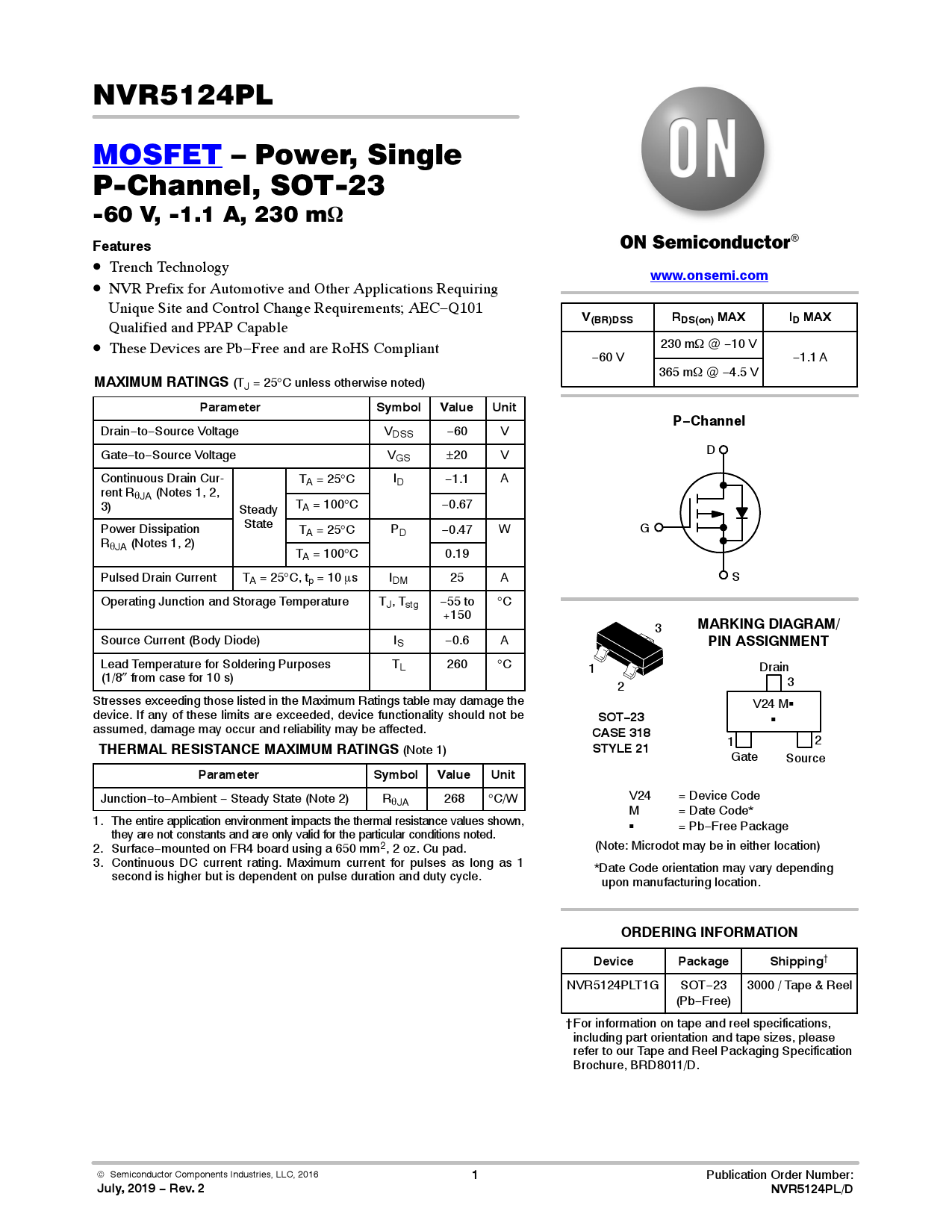 NVR5124PLT1G_（ON(安森美)）NVR5124PLT1G中文资料_价格_PDF手册-立创电子商城