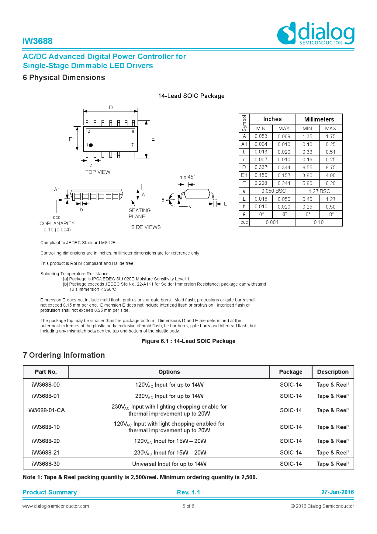 IW3688-30_（Dialog Semiconductor）IW3688-30中文资料_价格_PDF手册-立创电子商城