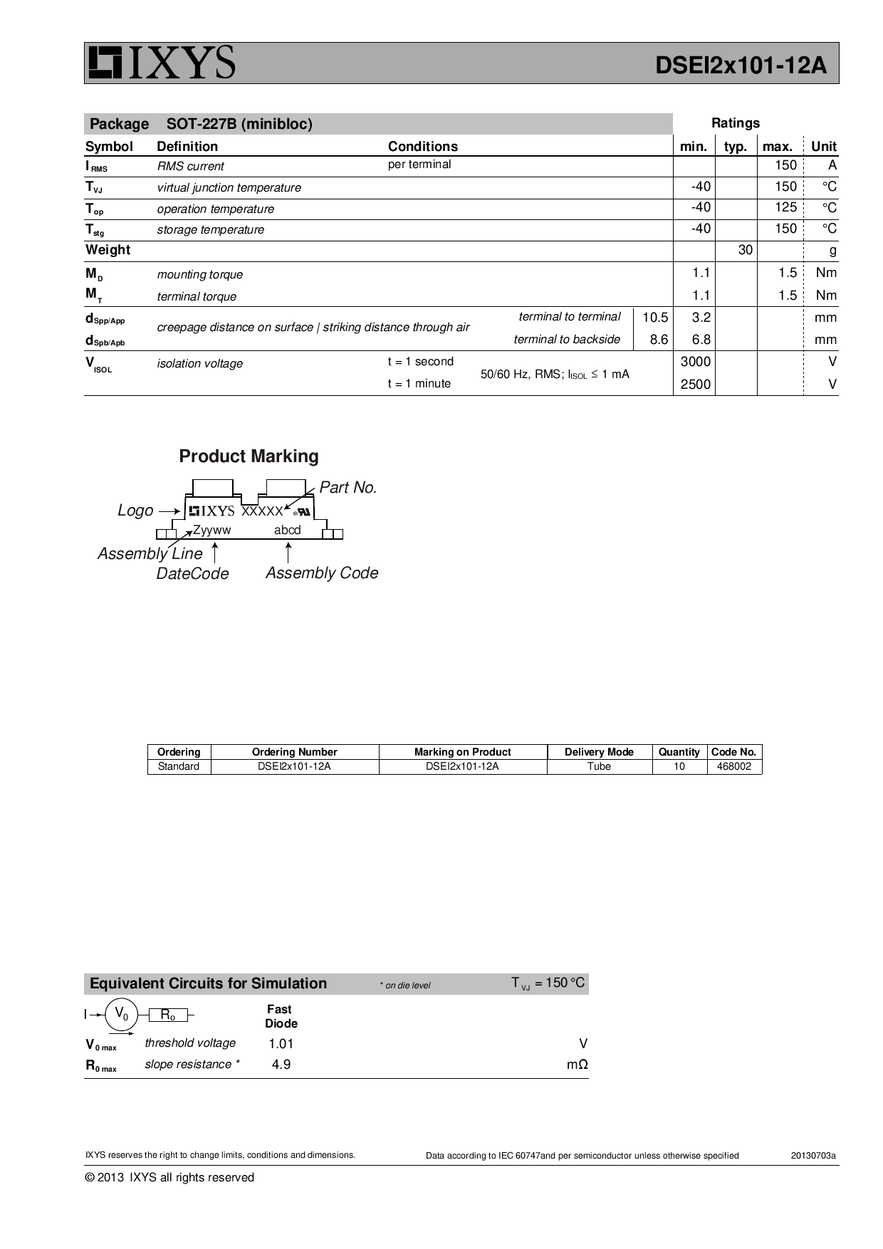 DSEI2X101-12A_（IXYS）DSEI2X101-12A中文资料_价格_PDF手册-立创电子商城