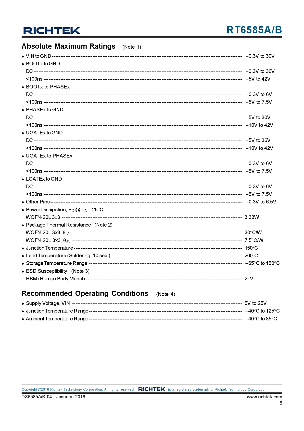 RT6585BGQW_（RICHTEK(台湾立锜)）RT6585BGQW中文资料_价格_PDF手册-立创电子商城