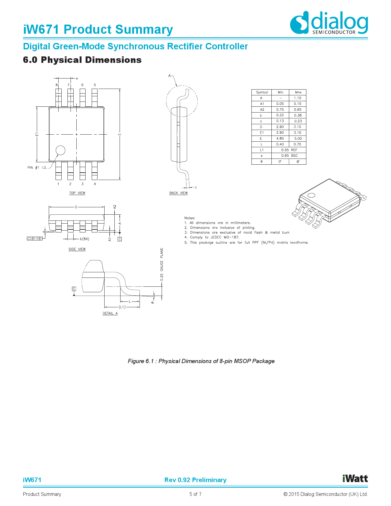 IW671-00-SO83_（Dialog Semiconductor）IW671-00-SO83中文资料_价格_PDF手册-立创电子商城