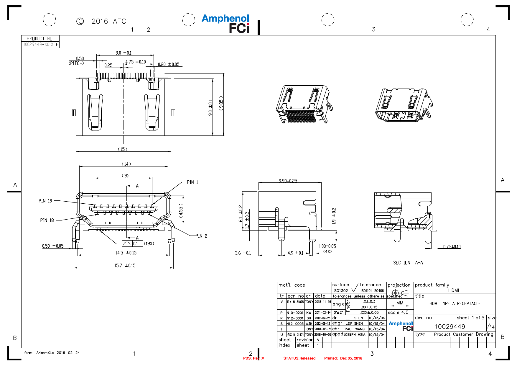 10029449-111RLF_（Amphenol）10029449-111RLF中文资料_价格_PDF手册-立创电子商城