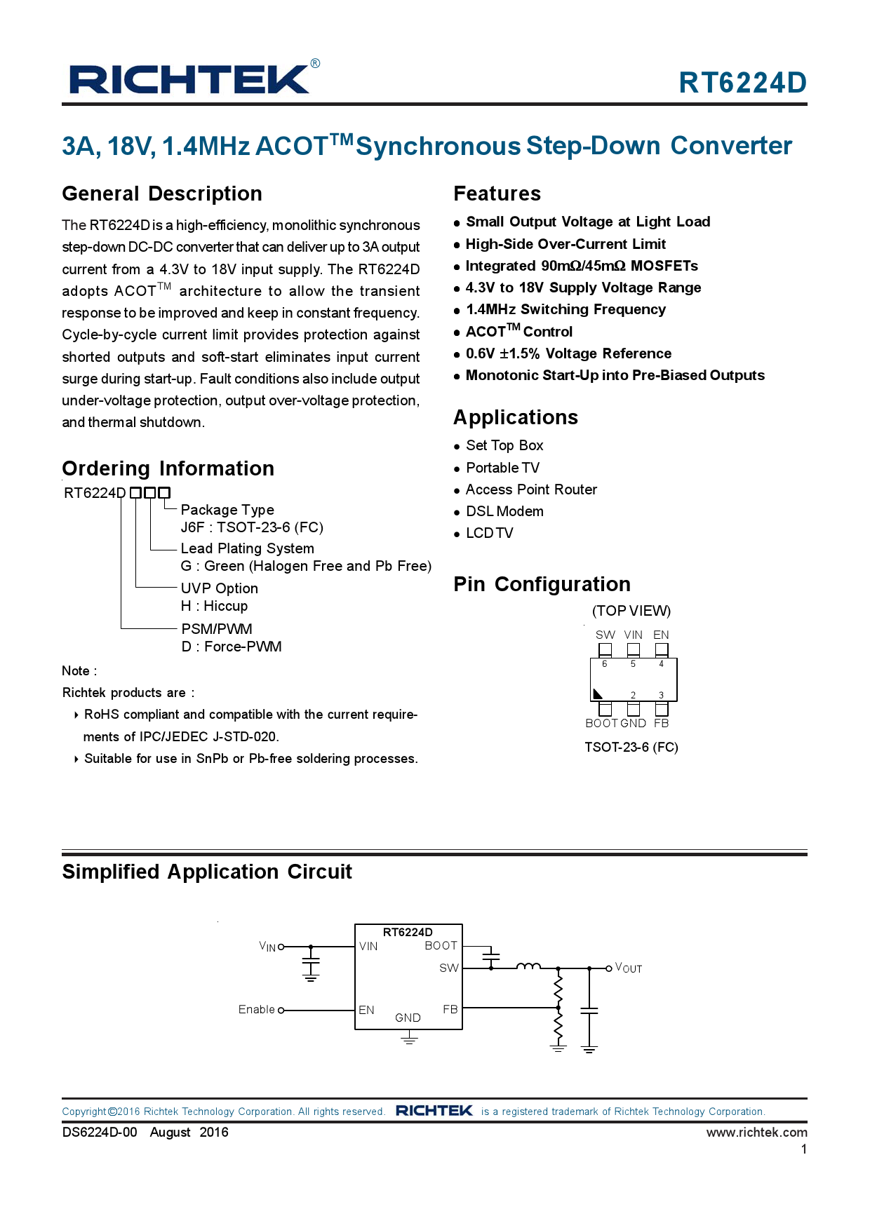 RT6224DHGJ6F_（RICHTEK(台湾立锜)）RT6224DHGJ6F中文资料_价格_PDF手册-立创电子商城