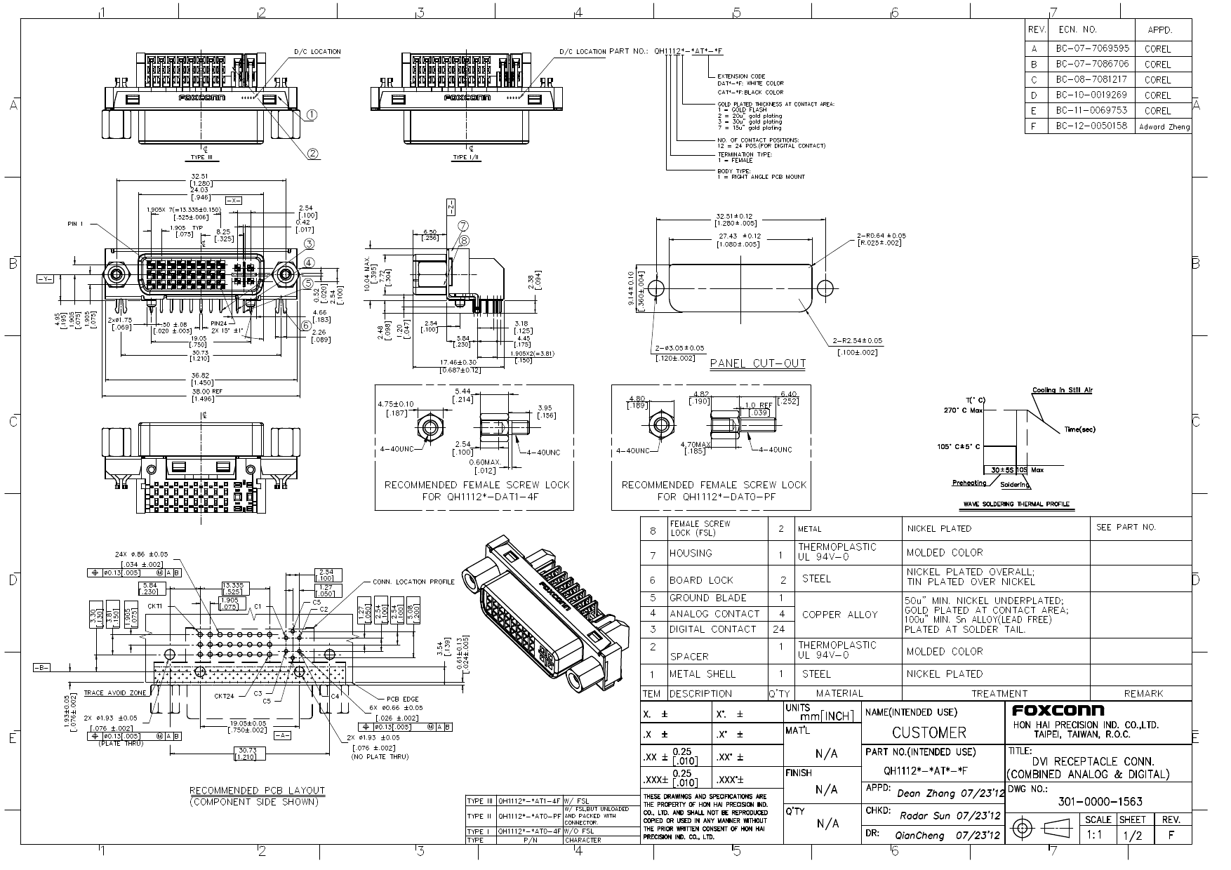 QH11121-DAT1-4F_（FOXCONN(富士康)）QH11121-DAT1-4F中文资料_价格_PDF手册-立创电子商城