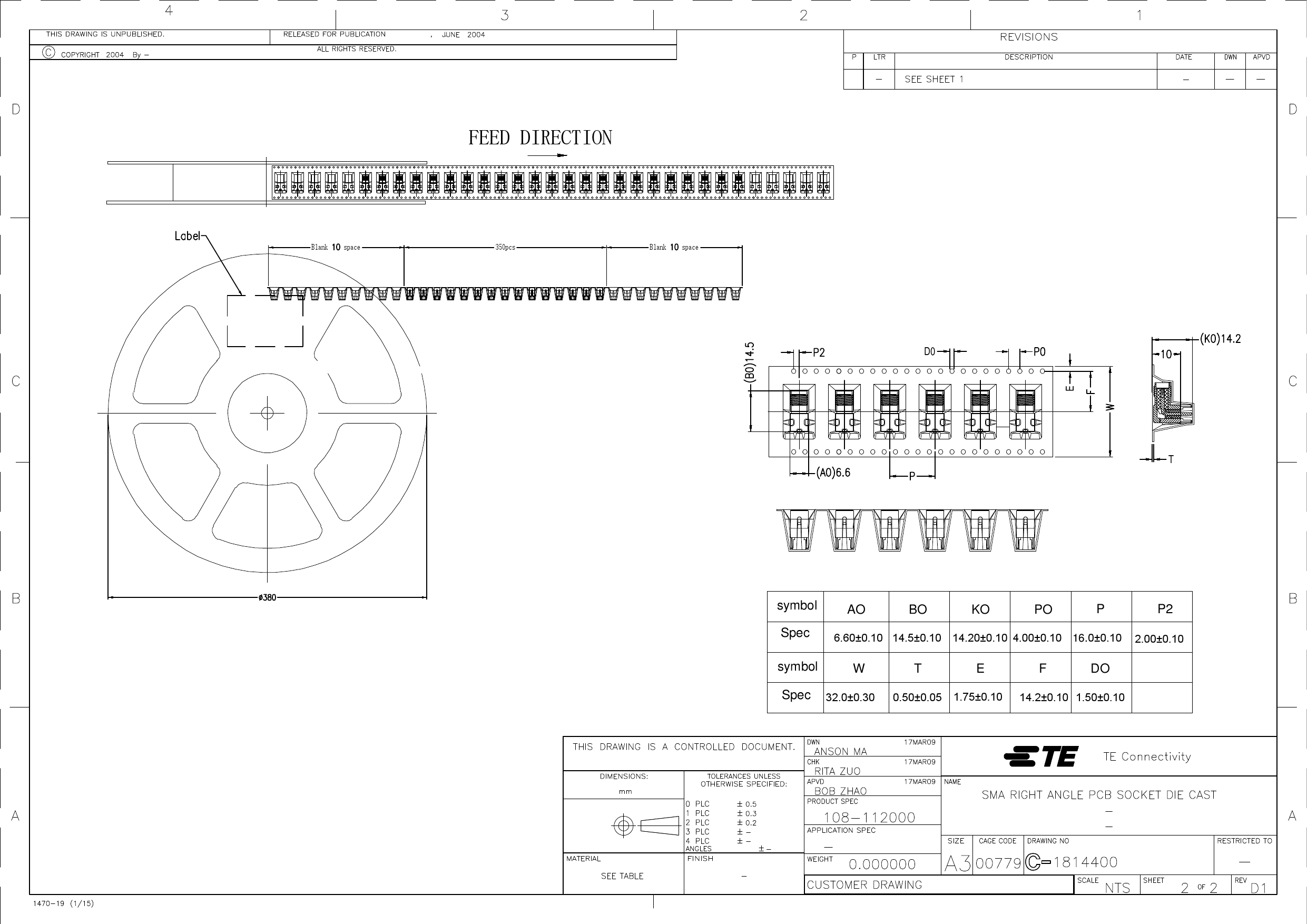 5-1814400-1_（TE Connectivity(美国泰科)）5-1814400-1中文资料_价格_PDF手册-立创电子商城