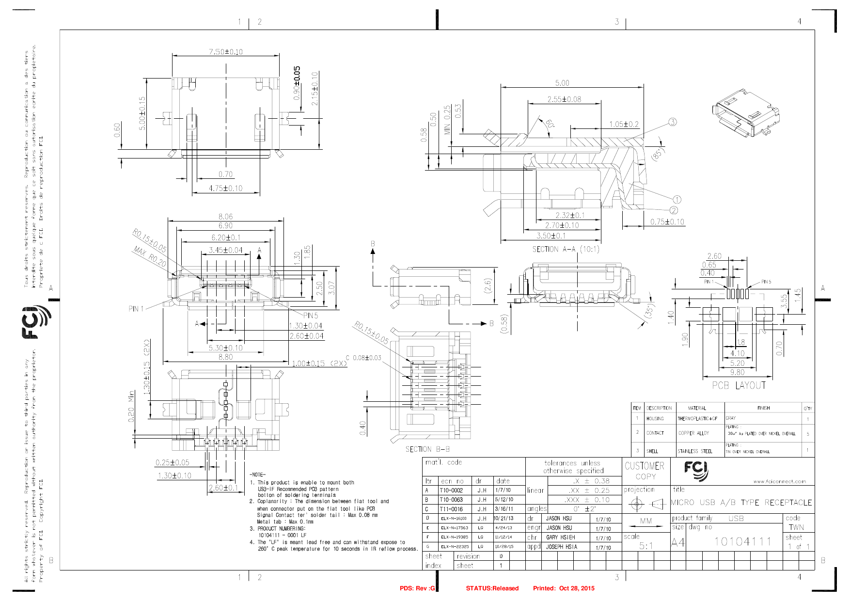 10104111-0001LF_（Amphenol）10104111-0001LF中文资料_价格_PDF手册-立创电子商城