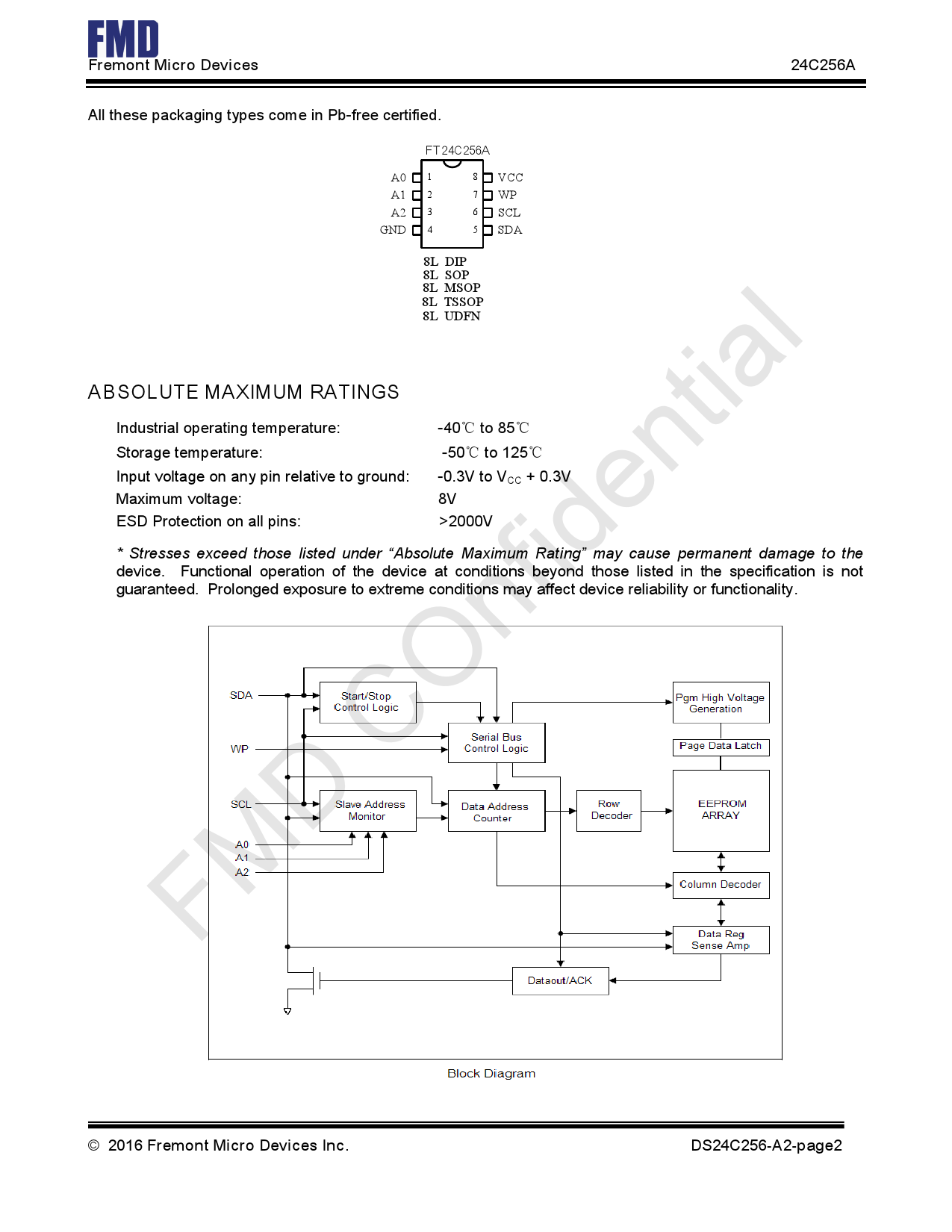 FT24C256A-ESR-T_（FMD(辉芒微)）FT24C256A-ESR-T中文资料_价格_PDF手册-立创电子商城