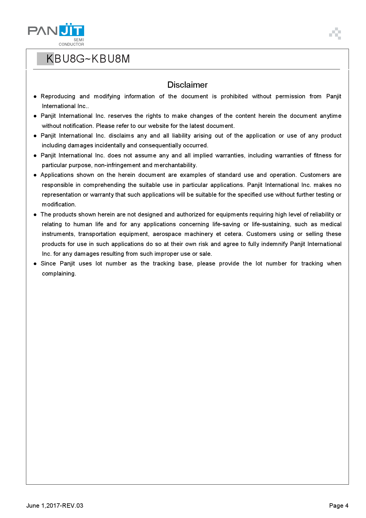 KBU8K_B0_10001_（PANJIT(强茂)）KBU8K_B0_10001中文资料_价格_PDF手册-立创电子商城