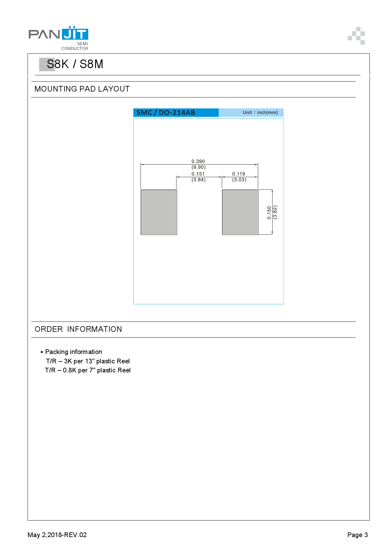 S8K_R1_00001_（PANJIT(强茂)）S8K_R1_00001中文资料_价格_PDF手册-立创电子商城