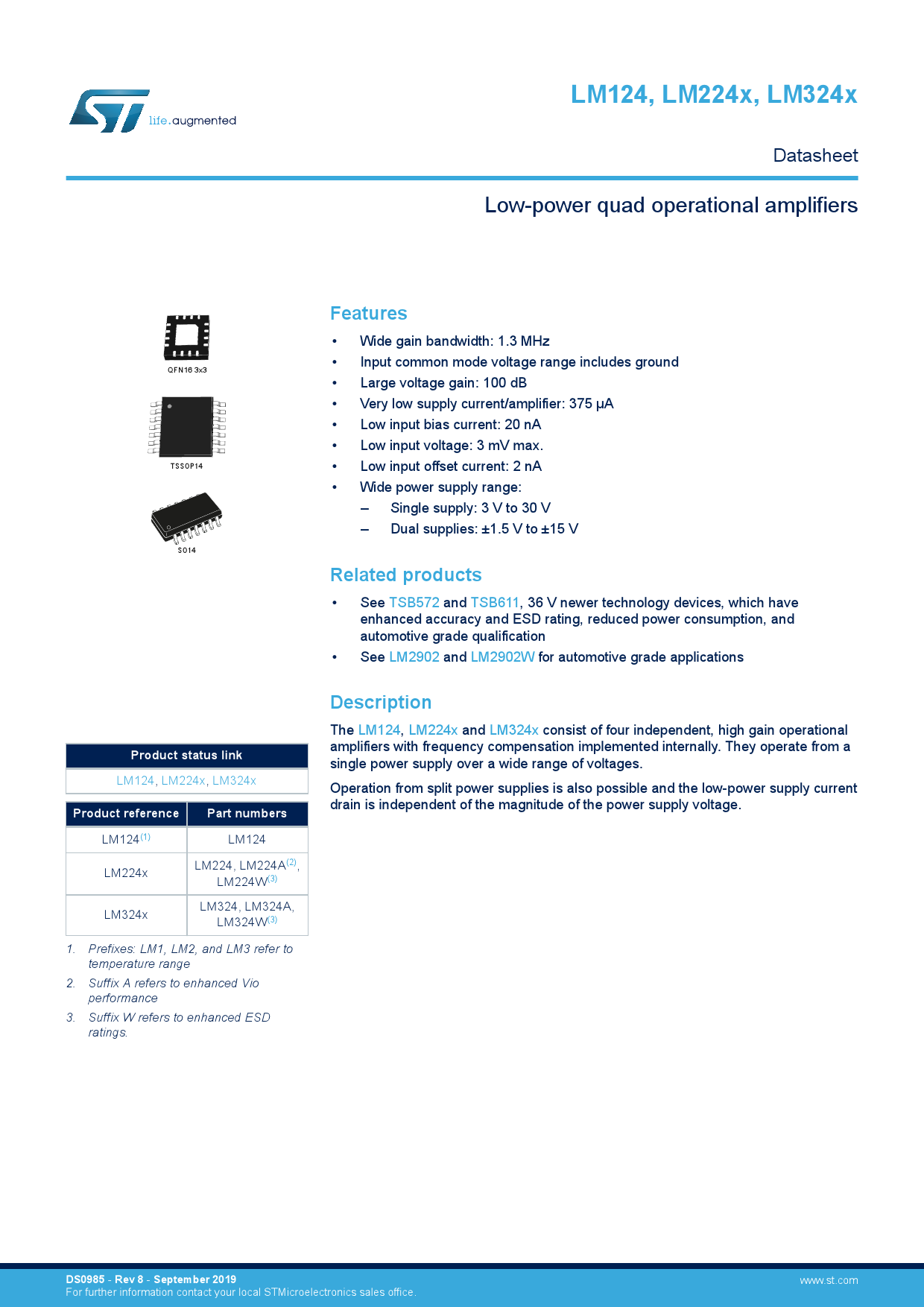 LM324AD_（ST(意法半导体)）LM324AD中文资料_价格_PDF手册-立创电子商城