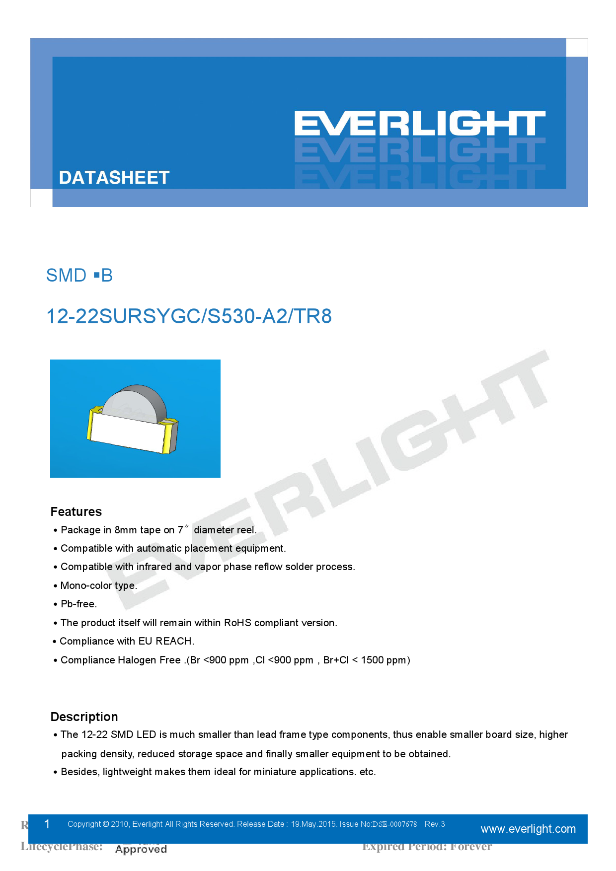 12-22SURSYGC/S530-A2/TR8_（EVERLIGHT(亿光)）12-22SURSYGC/S530-A2/TR8中文资料_价格_PDF手册-立创电子商城