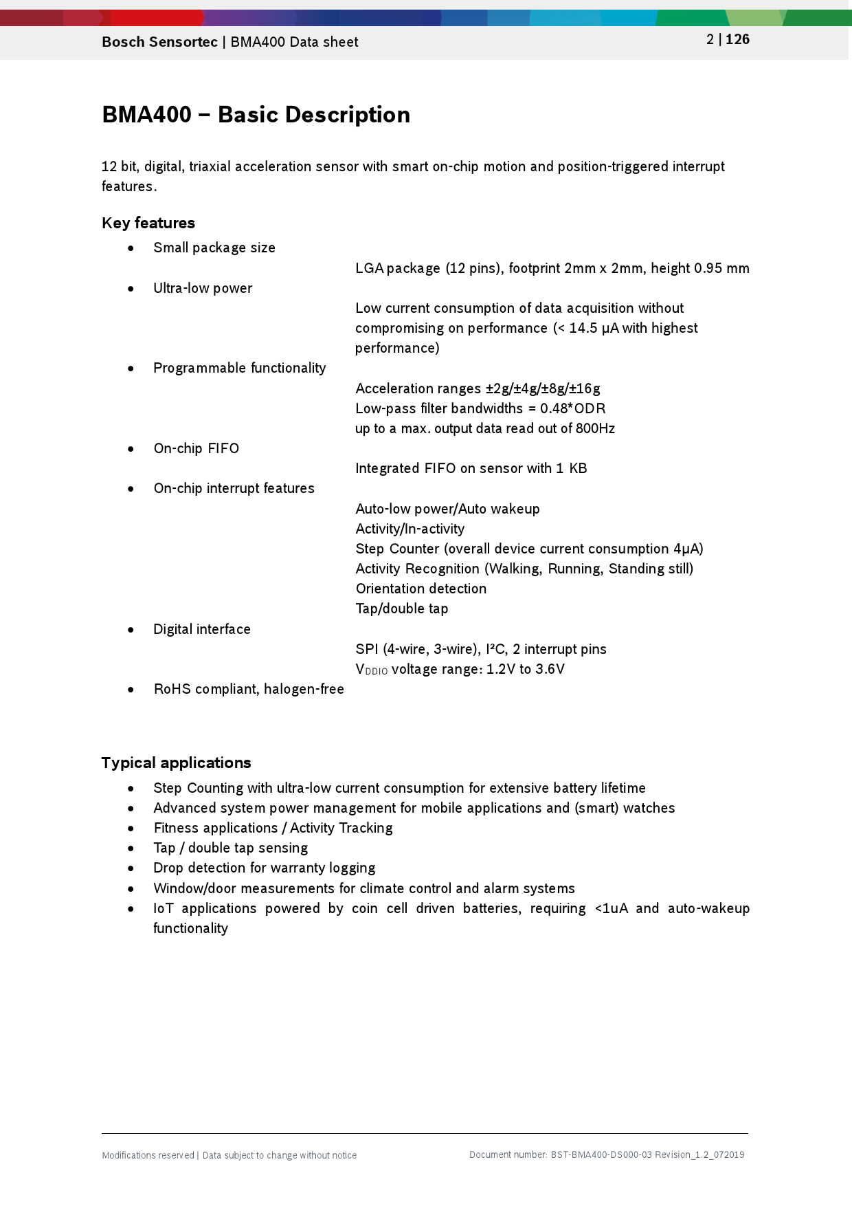 BMA400_（Bosch(博世)）BMA400中文资料_价格_PDF手册-立创电子商城
